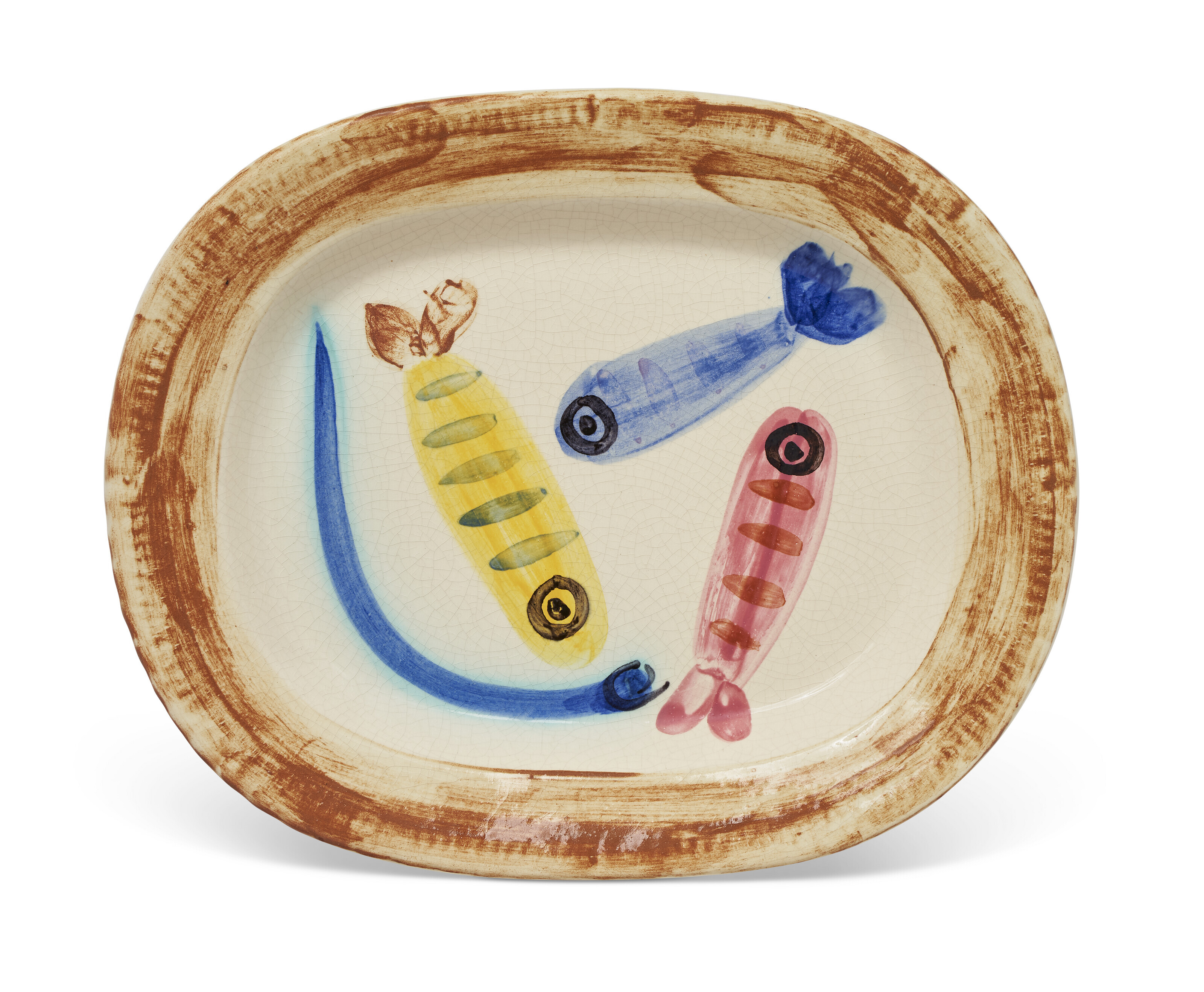 PABLO PICASSO (1881-1973), Quatre poissons polychromes (A.R. 31 ...
