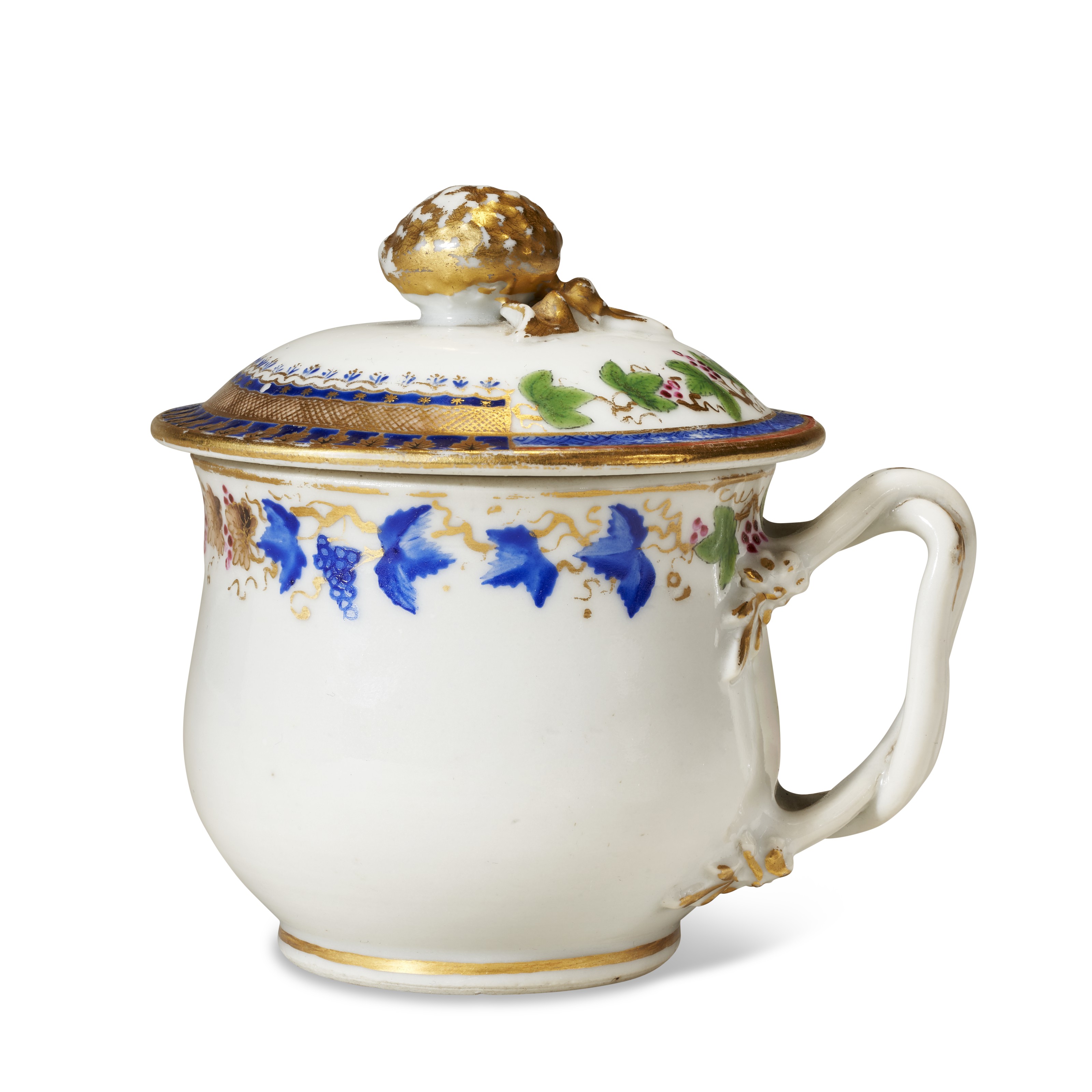 A CHINESE EXPORT PORCELAIN 'SAMPLE' POT-DE-CRÈME AND COVER, CIRCA 1800 ...