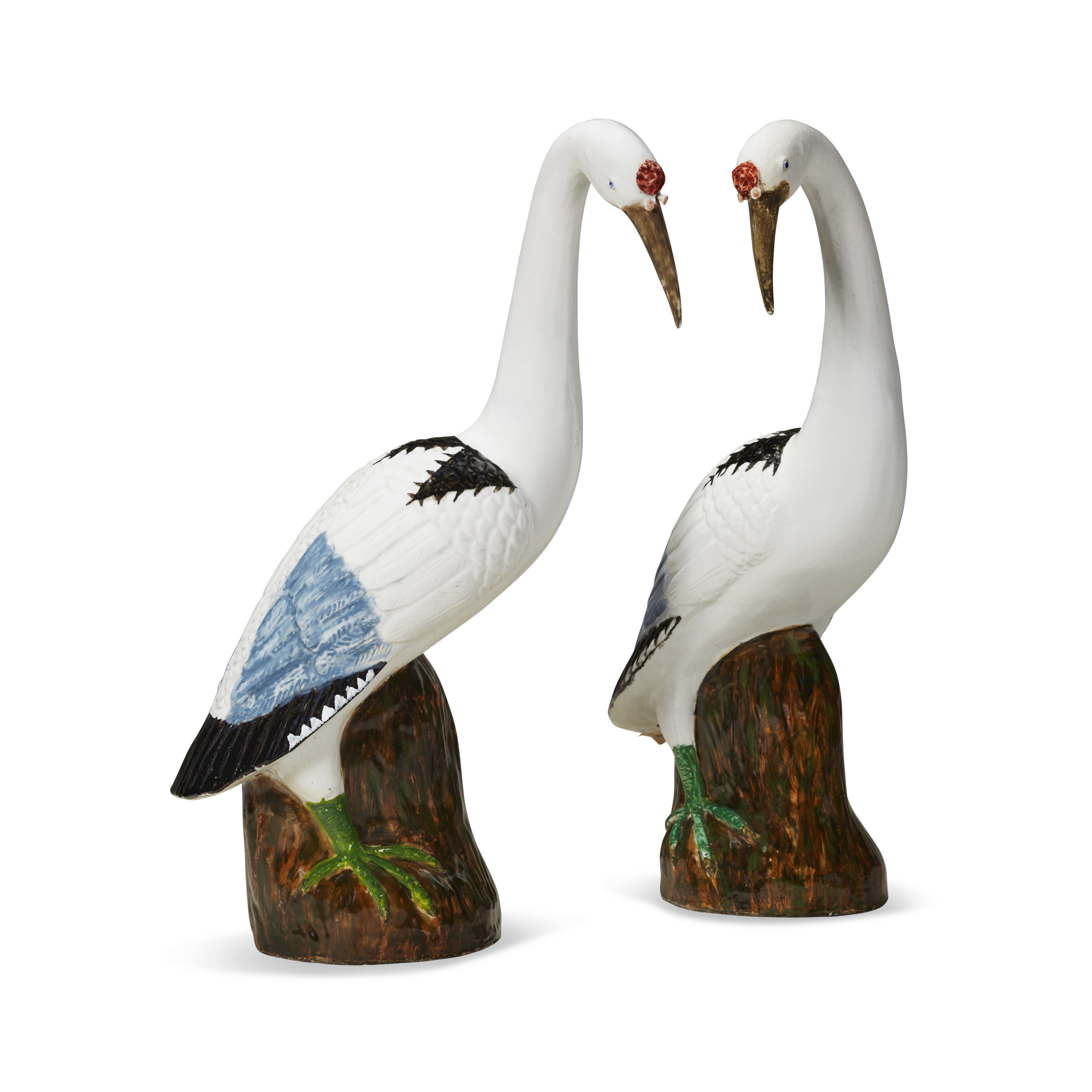 TWO CHINESE EXPORT PORCELAIN LARGE CRANES, 19TH/20TH CENTURY | Christie’s