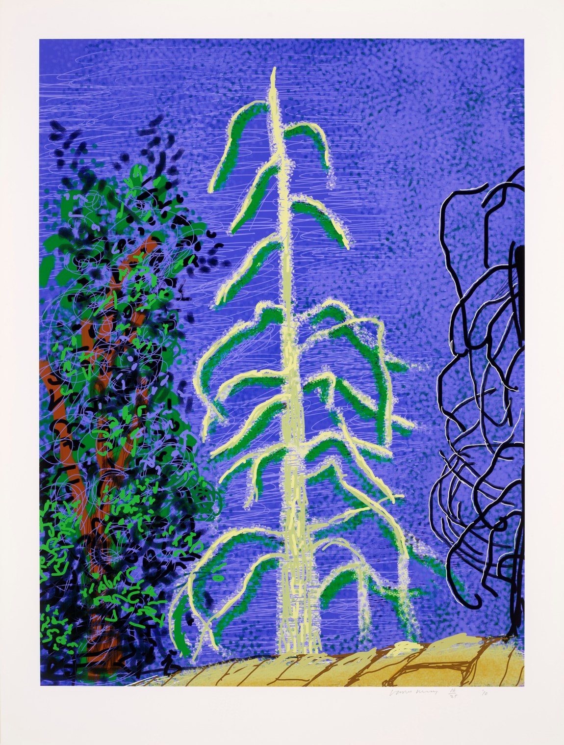 The iPad en plein air: two works by David Hockney | Christie's