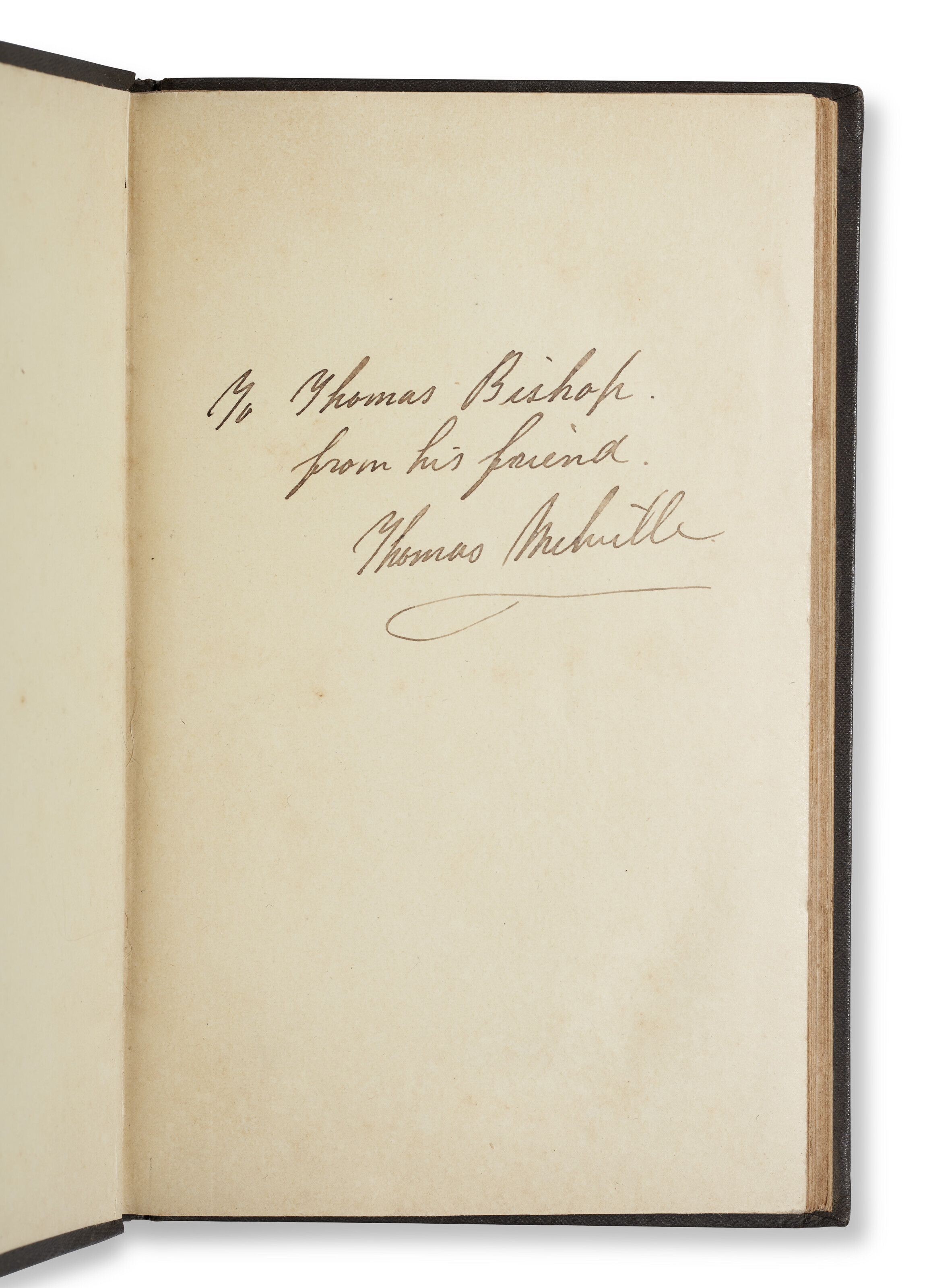 Life of Franklin Pierce by Hawthorne, Inscribed by Thomas Melville to a ...