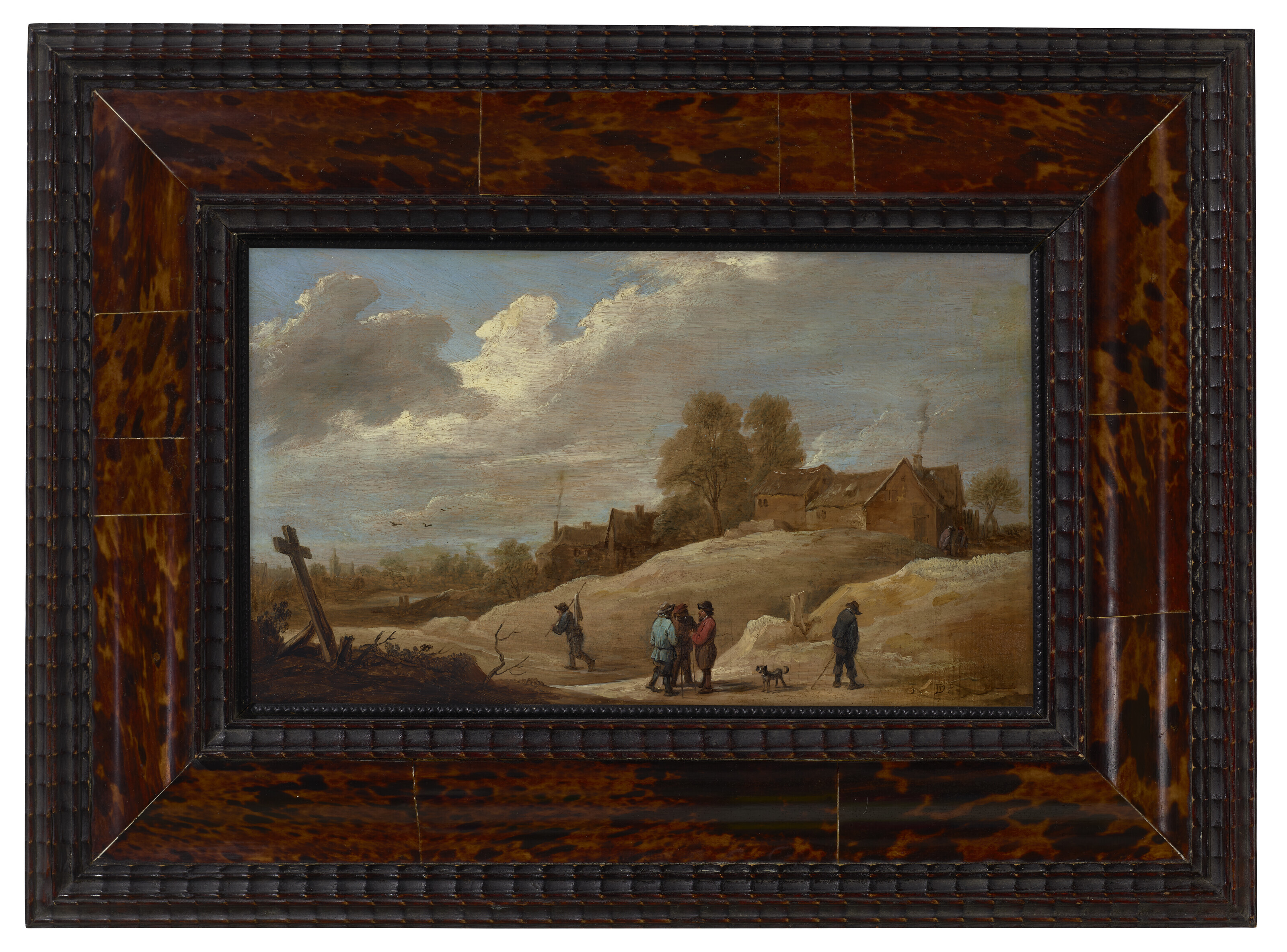 DAVID TENIERS II (ANTWERP 1610-1690 BRUSSELS), A landscape with figures ...