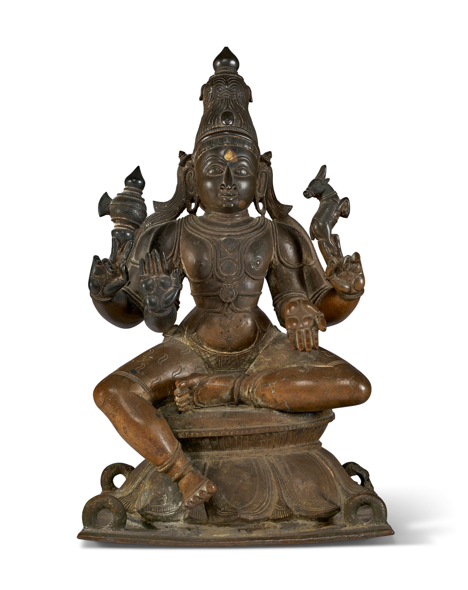 A BRONZE FIGURE OF SHIVA, SOUTH INDIA, TAMIL NADU, VIJAYANAGARA OR ...