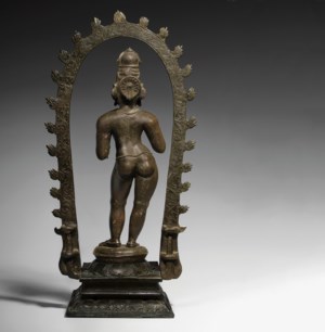 A RARE AND IMPORTANT BRONZE FIGURE OF SAMBANDAR, SOUTH INDIA, TAMIL ...
