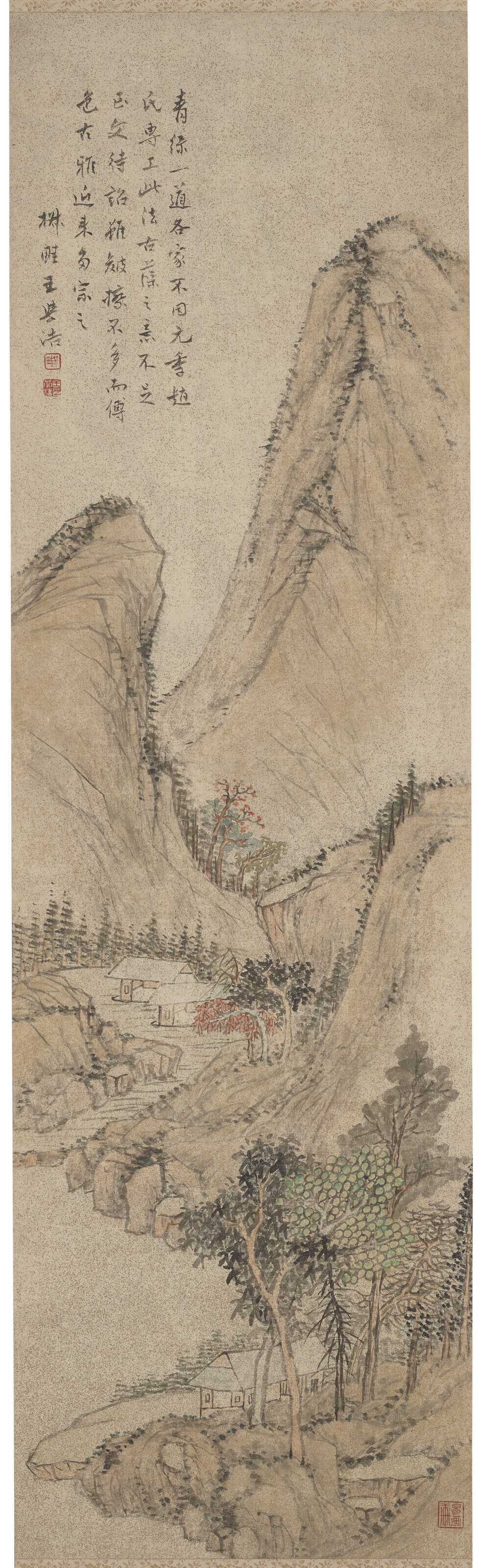 WANG XUEHAO (1754-1832), Landscape in Blue-and-Green Style | Christie’s