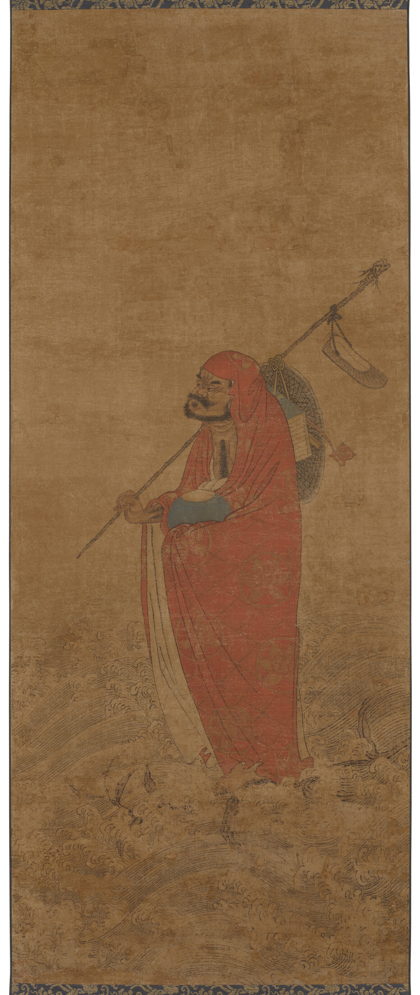 ANONYMOUS (CHINA, 18-19TH CENTURY), Bodhidharma Crossing the Yangte on ...
