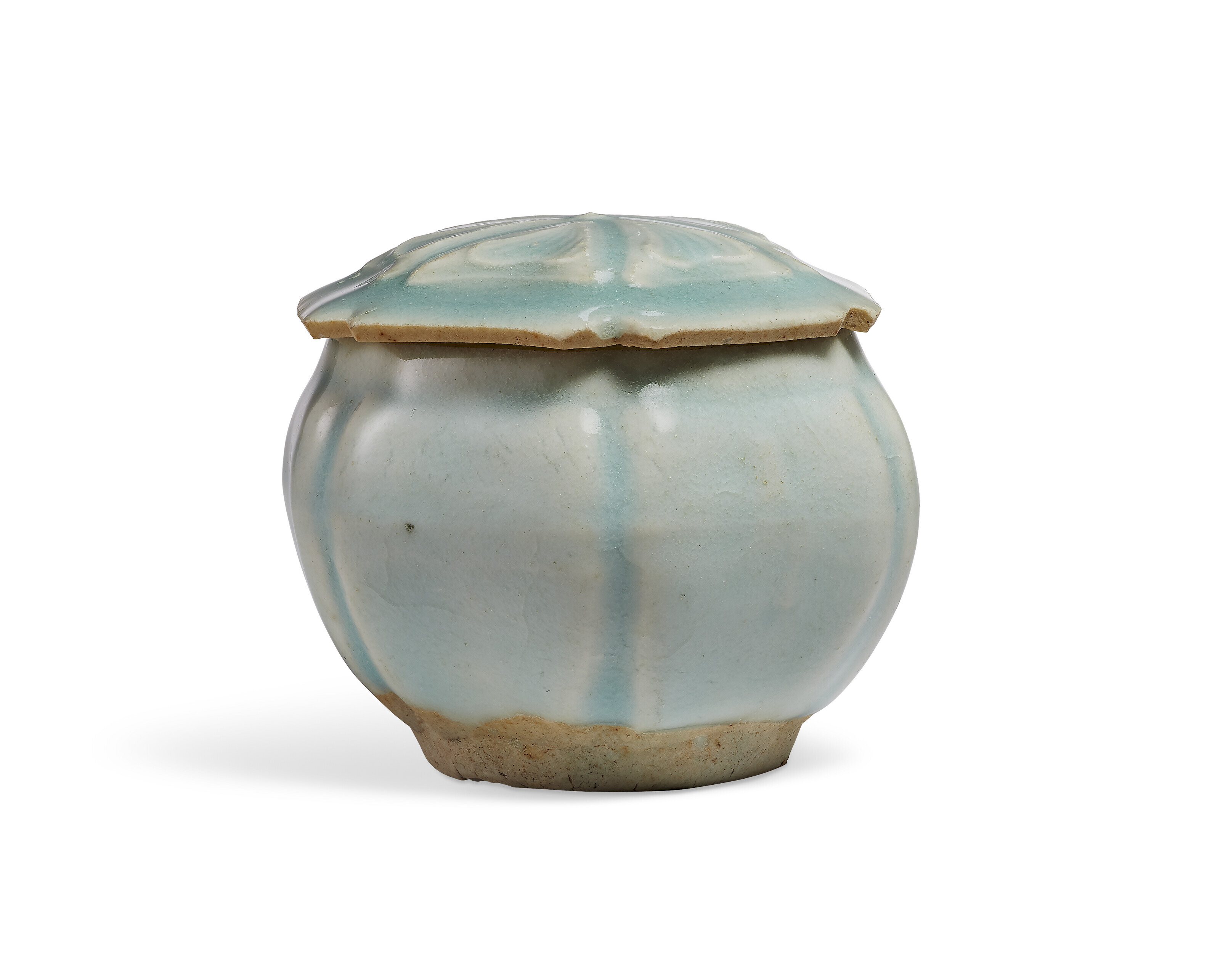 A SMALL MOLDED QINGBAI LOBED JAR AND COVER, CHINA, SOUTHERN SONG ...