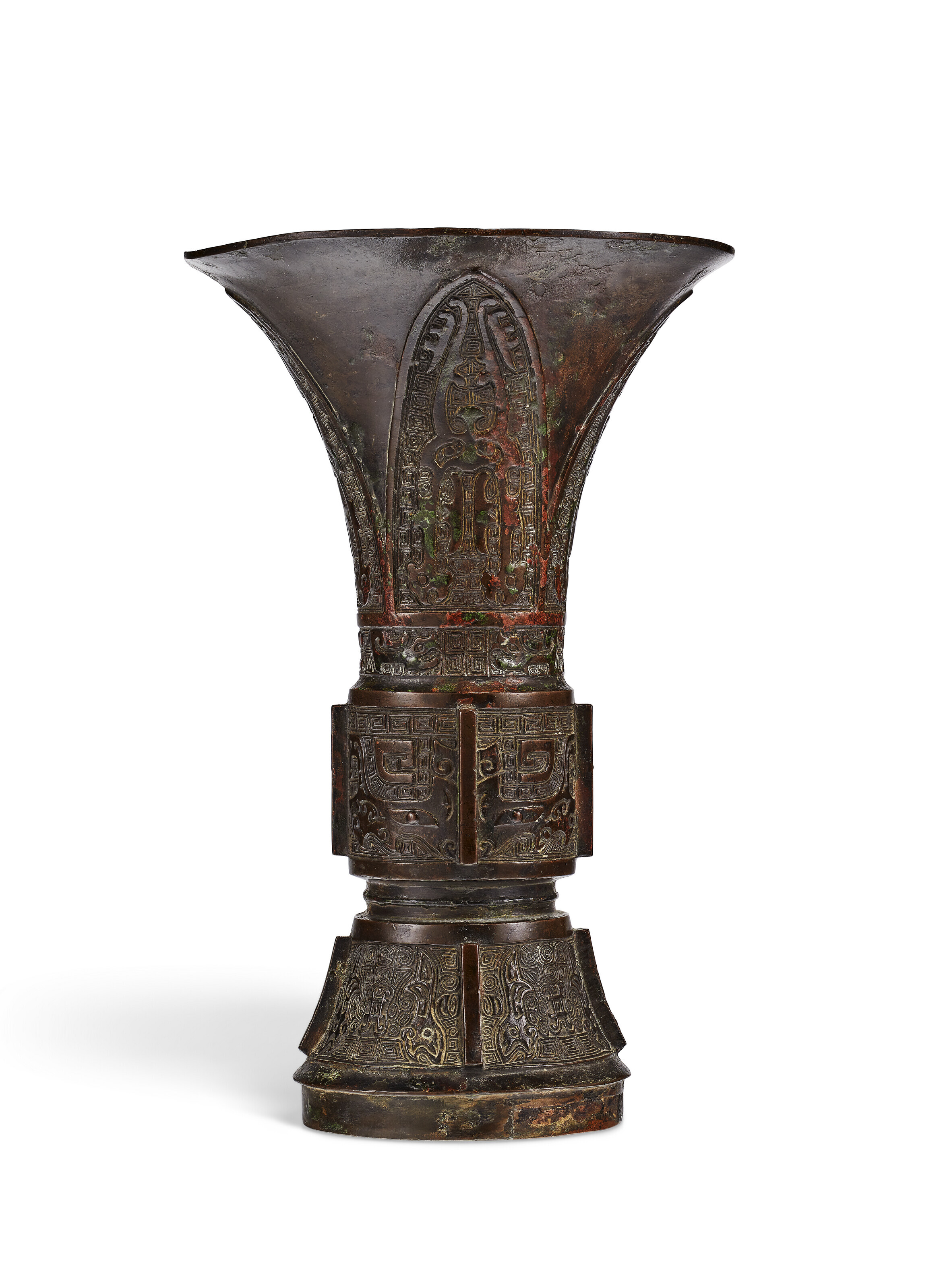 A BRONZE ARCHAISTIC GU-FORM VASE, CHINA, 17TH-18TH CENTURY | Christie’s