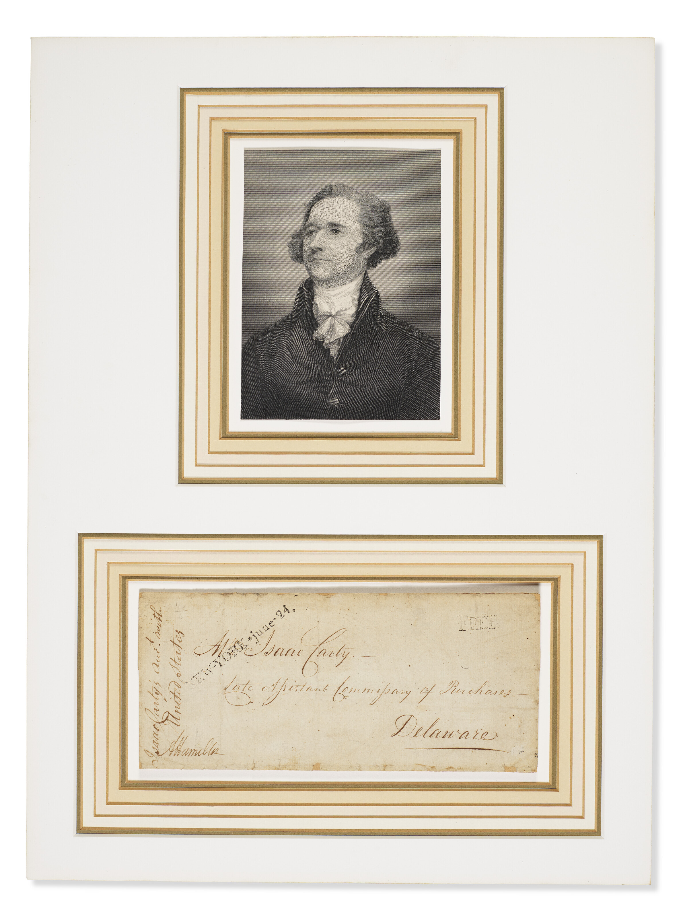 A franking signature, Alexander Hamilton, c.1789 | Christie’s