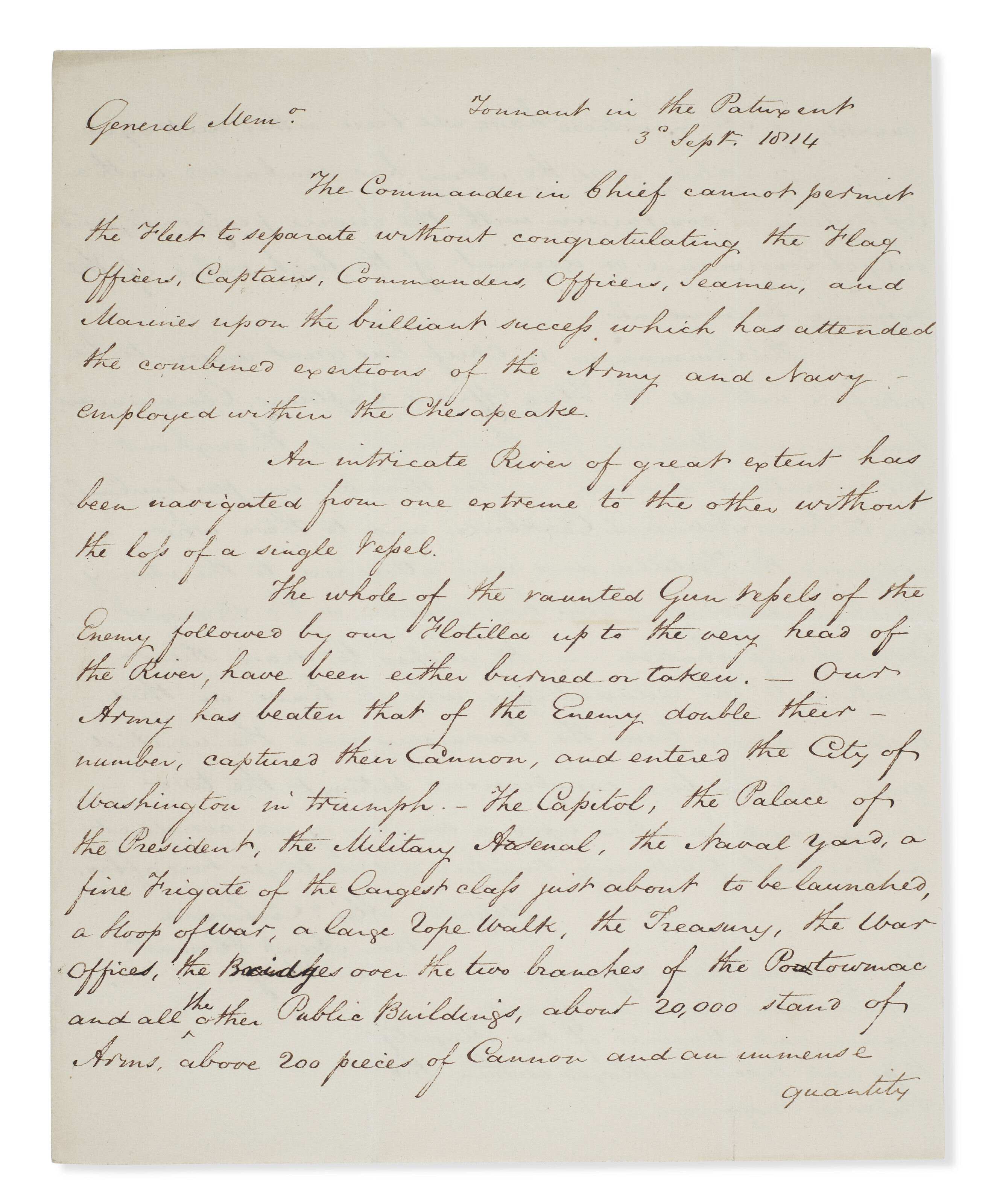 The Burning of Washington, Alexander Cochrane, 3 September 1814 ...