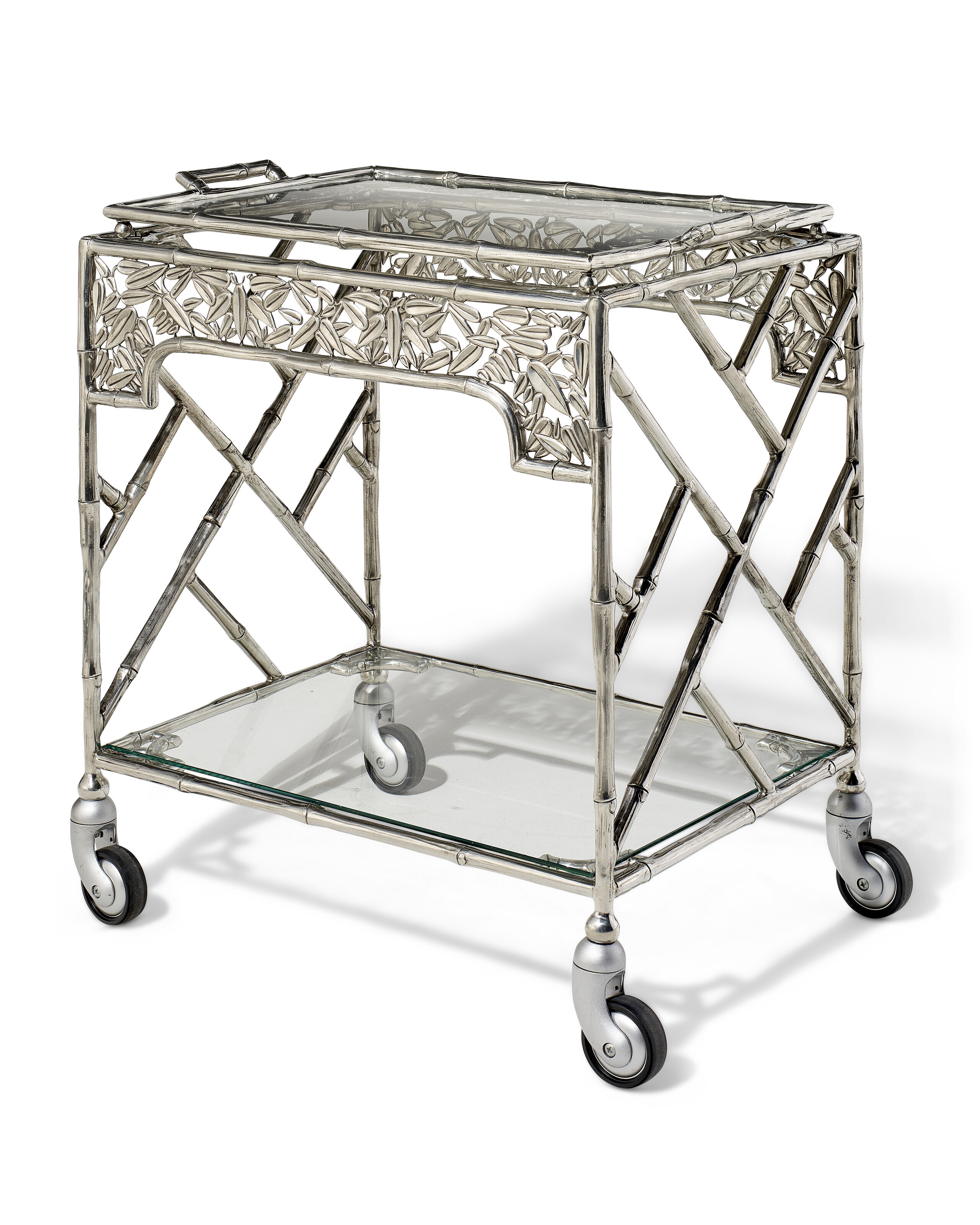 AN ITALIAN SILVER-PLATED DRINKS TROLLEY, 20TH CENTURY | Christie’s