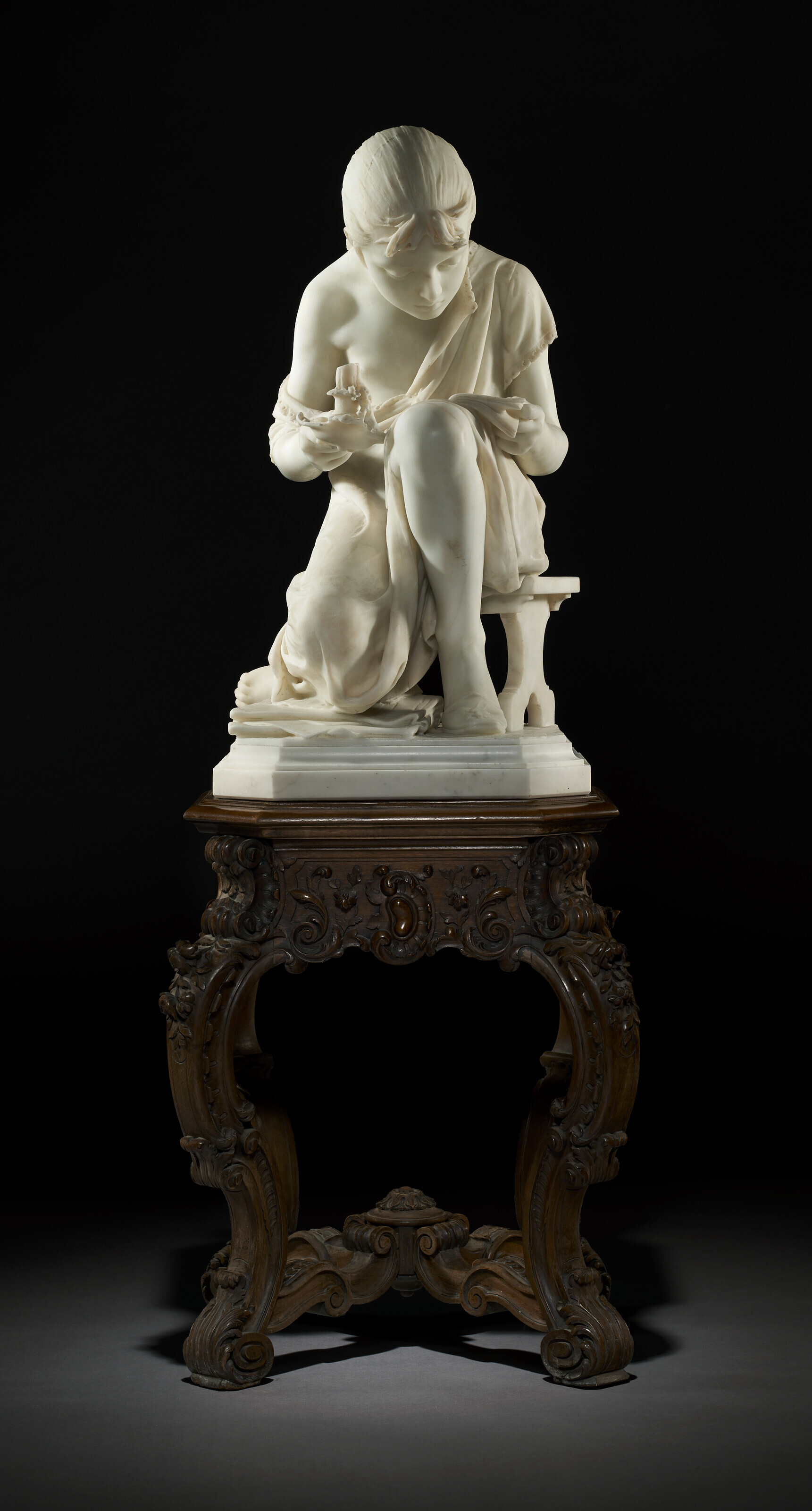 G. TOZZI (ITALIAN, FL. LATE 19TH CENTURY), Young Girl Reading by ...