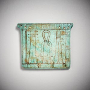 AN EGYPTIAN FAIENCE PECTORAL, NEW KINGDOM, 19TH DYNASTY, 1295-1069 B.C ...