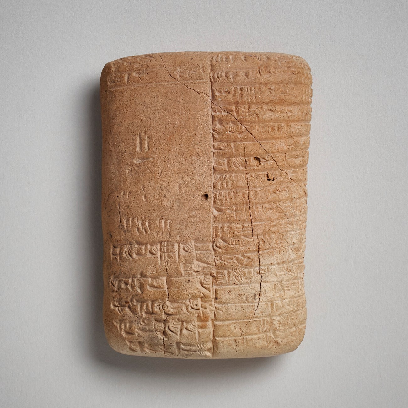 A SUMERIAN CLAY CUNEIFORM TABLET, GIRSU, THIRD DYNASTY OF UR, REIGN OF ...