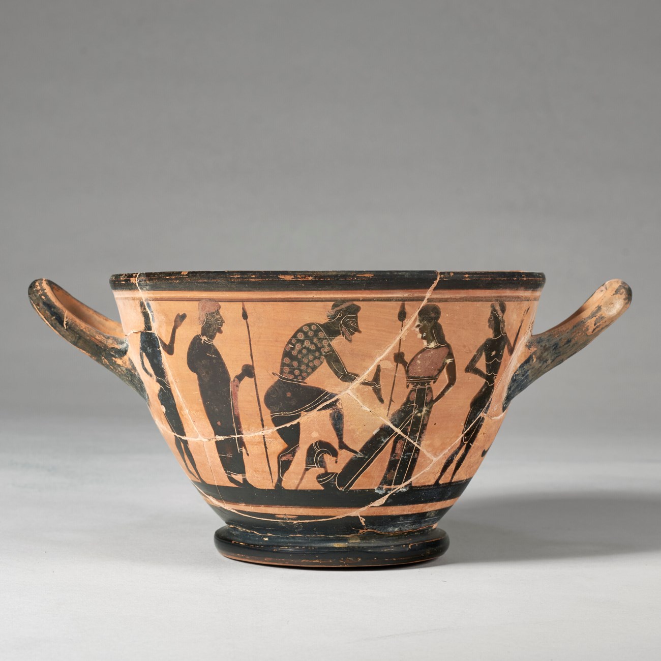 AN ATTIC BLACK-FIGURED SKYPHOS, ATTRIBUTED TO THE PAINTER OF THE ...