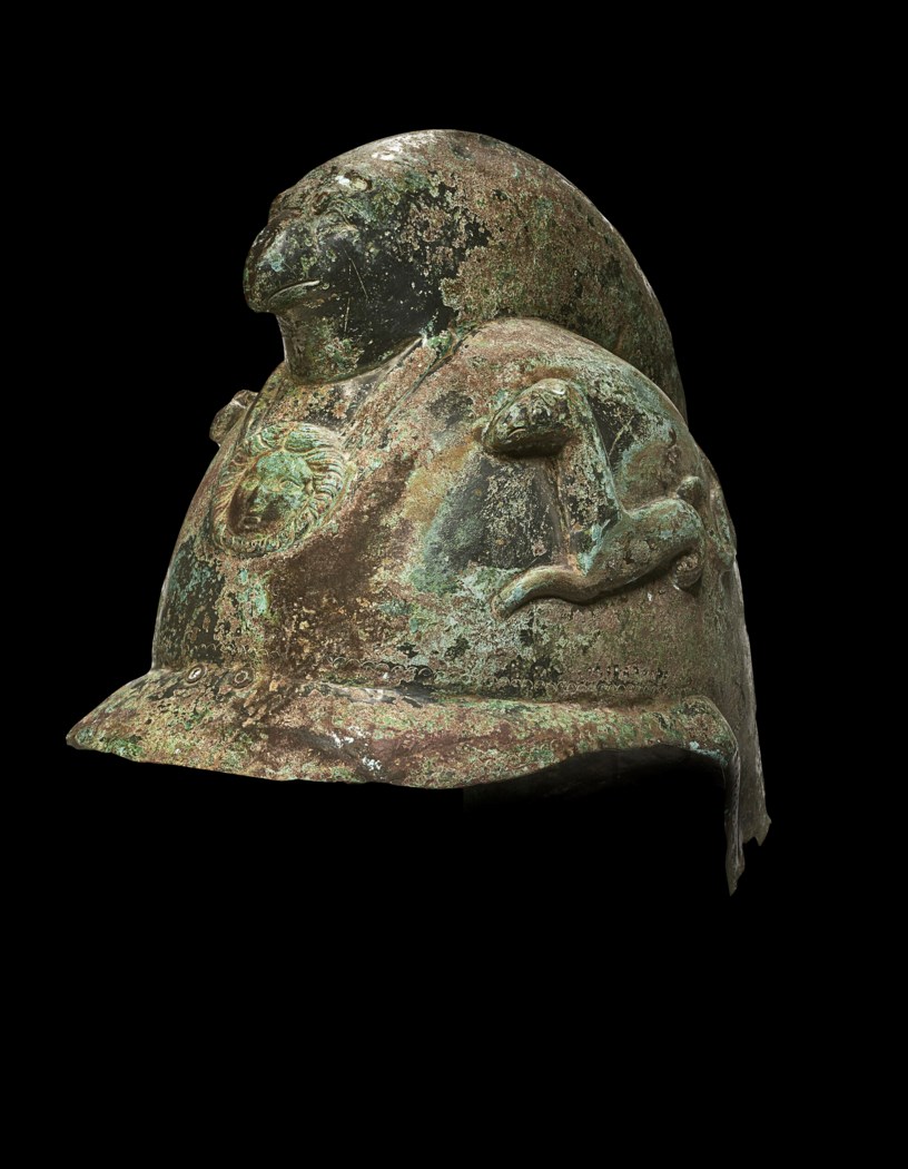 A ROMAN TINNED COPPER CAVALRY PARADE HELMET, CIRCA LATE 2ND-FIRST HALF ...
