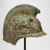 A ROMAN TINNED COPPER CAVALRY PARADE HELMET, CIRCA LATE 2ND-FIRST HALF ...