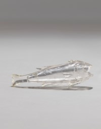 A ROMAN ROCK CRYSTAL FISH FLASK