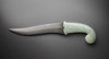 A MUGHAL CARVED GREENISH-WHITE JADE DAGGER HANDLE, THE JADE HANDLE, LATE MUGHAL, 18TH CENTURY ...