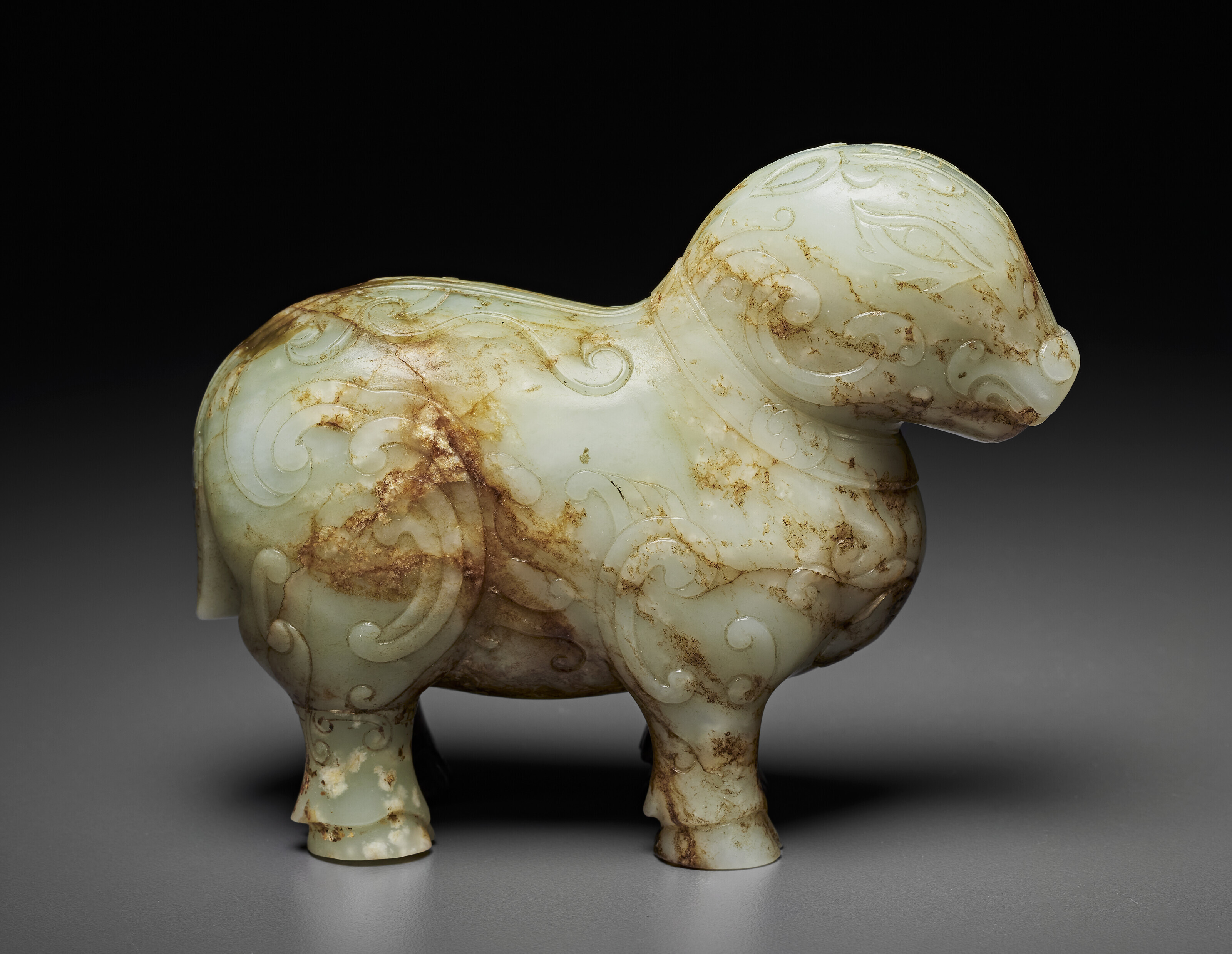 A WHITE JADE FIGURE OF A DUCK, 18TH CENTURY | Christie's