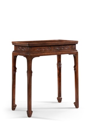 A VERY RARE RECTANGULAR HUANGHUALI INCENSE TABLE, 16TH-17TH CENTURY ...