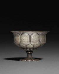 A SUPERB SILVER STEM CUP, TANG DYNASTY (AD 618-907) | Christie's