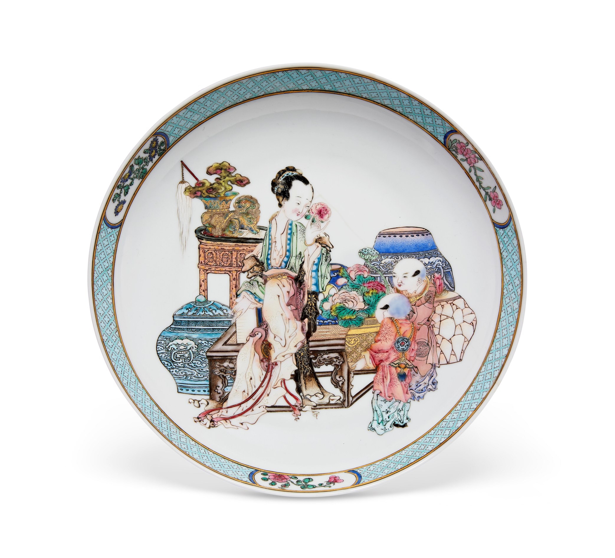 A FAMILLE ROSE RUBY-BACK SAUCER DISH, YONGZHENG PERIOD (1723-1735 ...