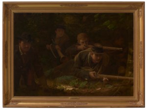 JULIAN SCOTT (1846-1901), Civil War Battle Scene: A Moment of Decision ...