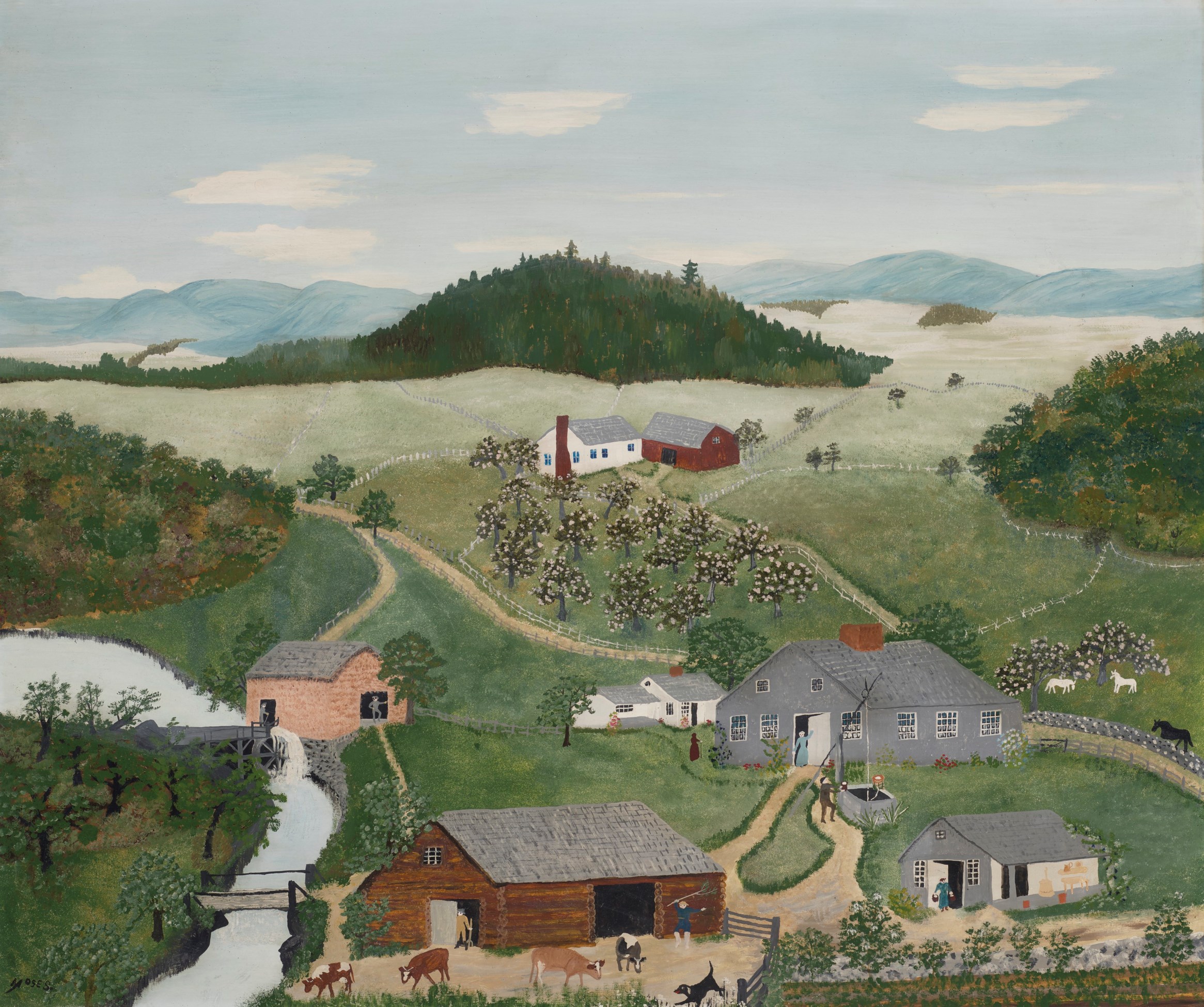 ANNA MARY ROBERTSON 'GRANDMA' MOSES (1860-1961), The Old Oaken Bucket ...