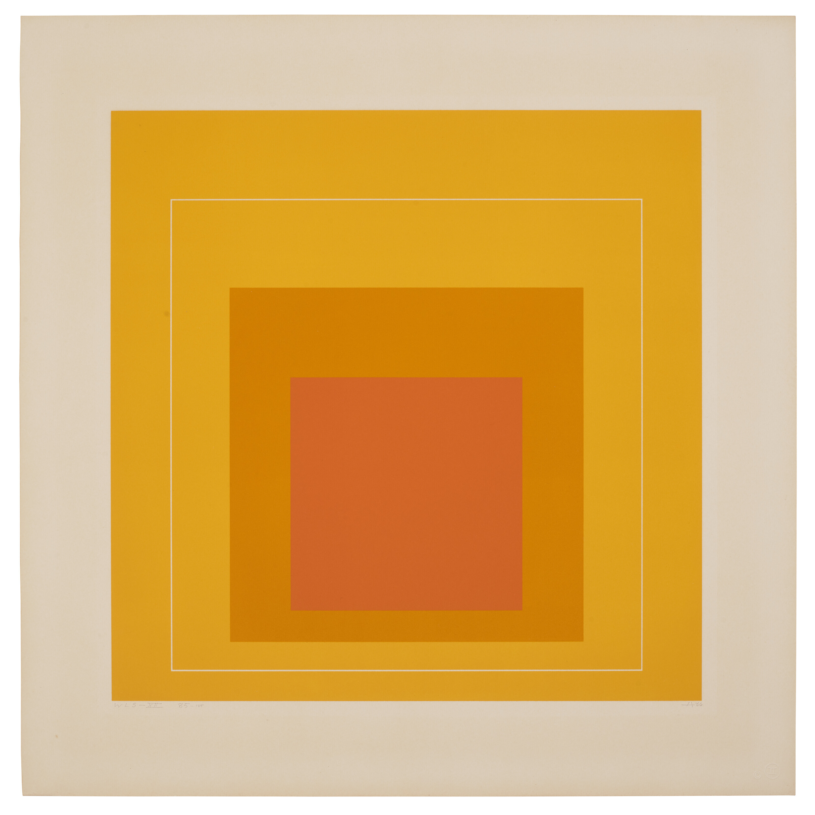 JOSEF ALBERS (1888-1976), White Line Square XII, from White Line ...