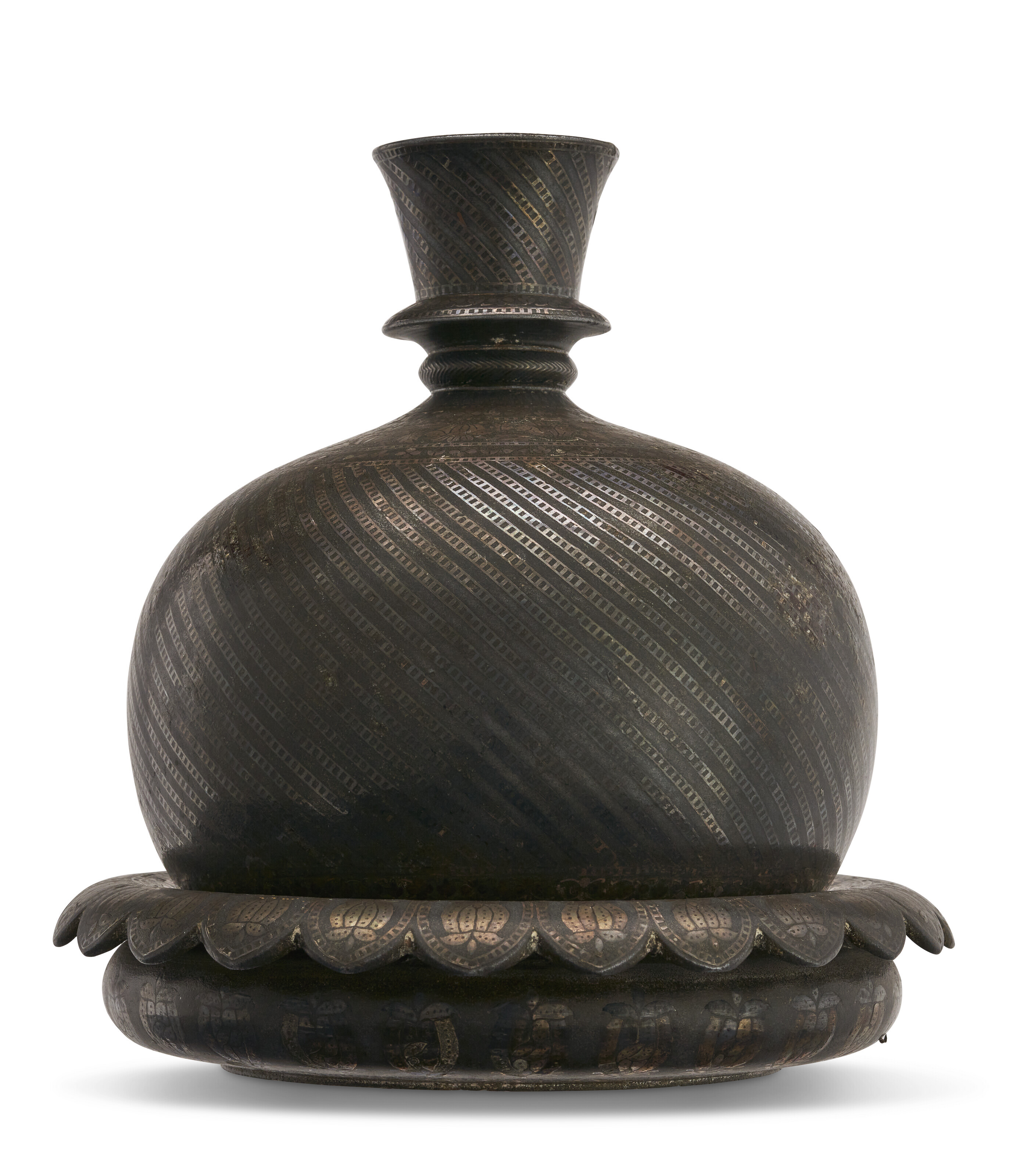 A BIDRI SILVER-INLAID HOOKAH BASE, INDIA, DECCAN, 19TH CENTURY | Christie’s
