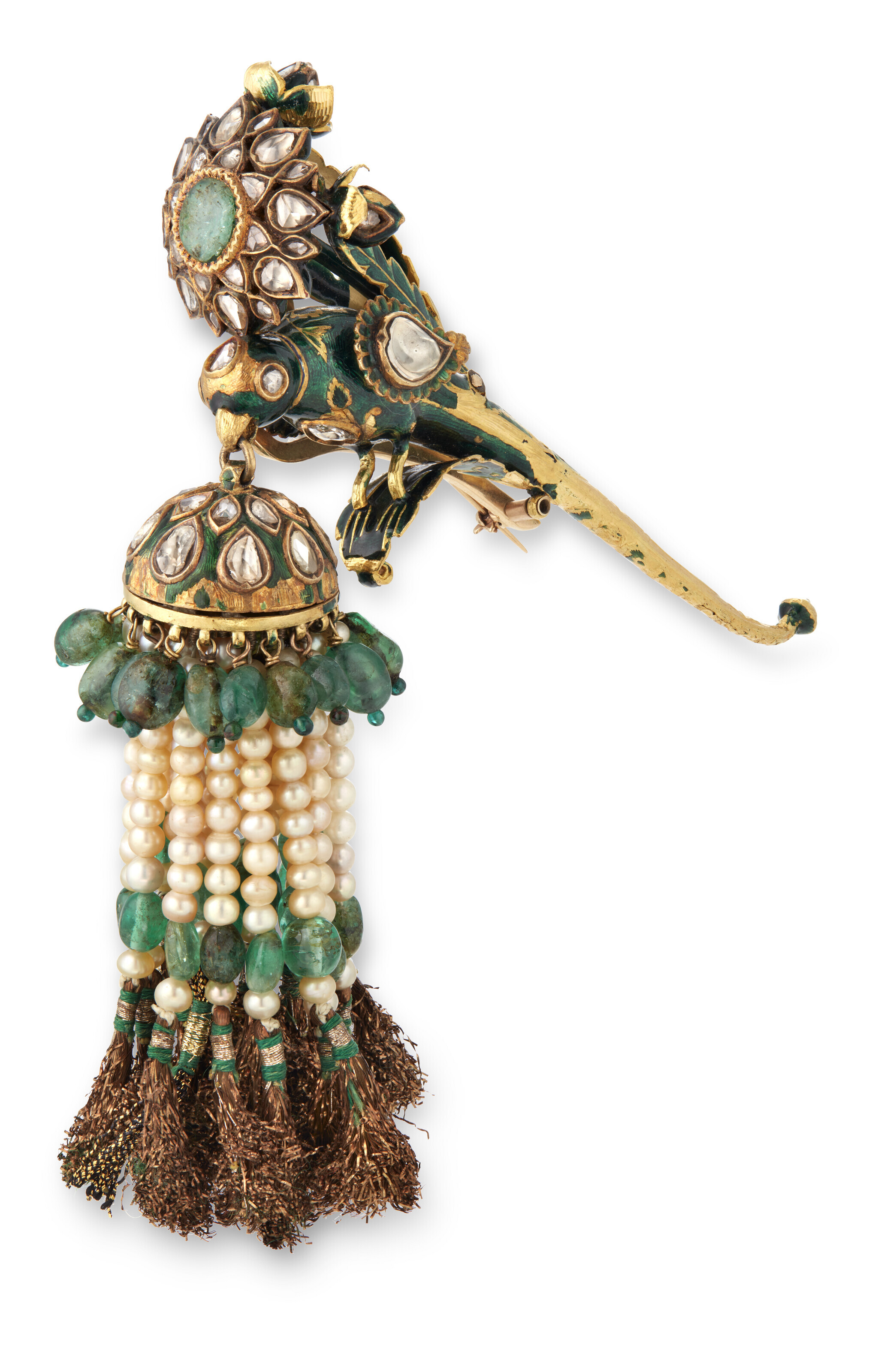 AN INDIAN DIAMOND AND MULTI-GEM BIRD BROOCH, | Christie’s