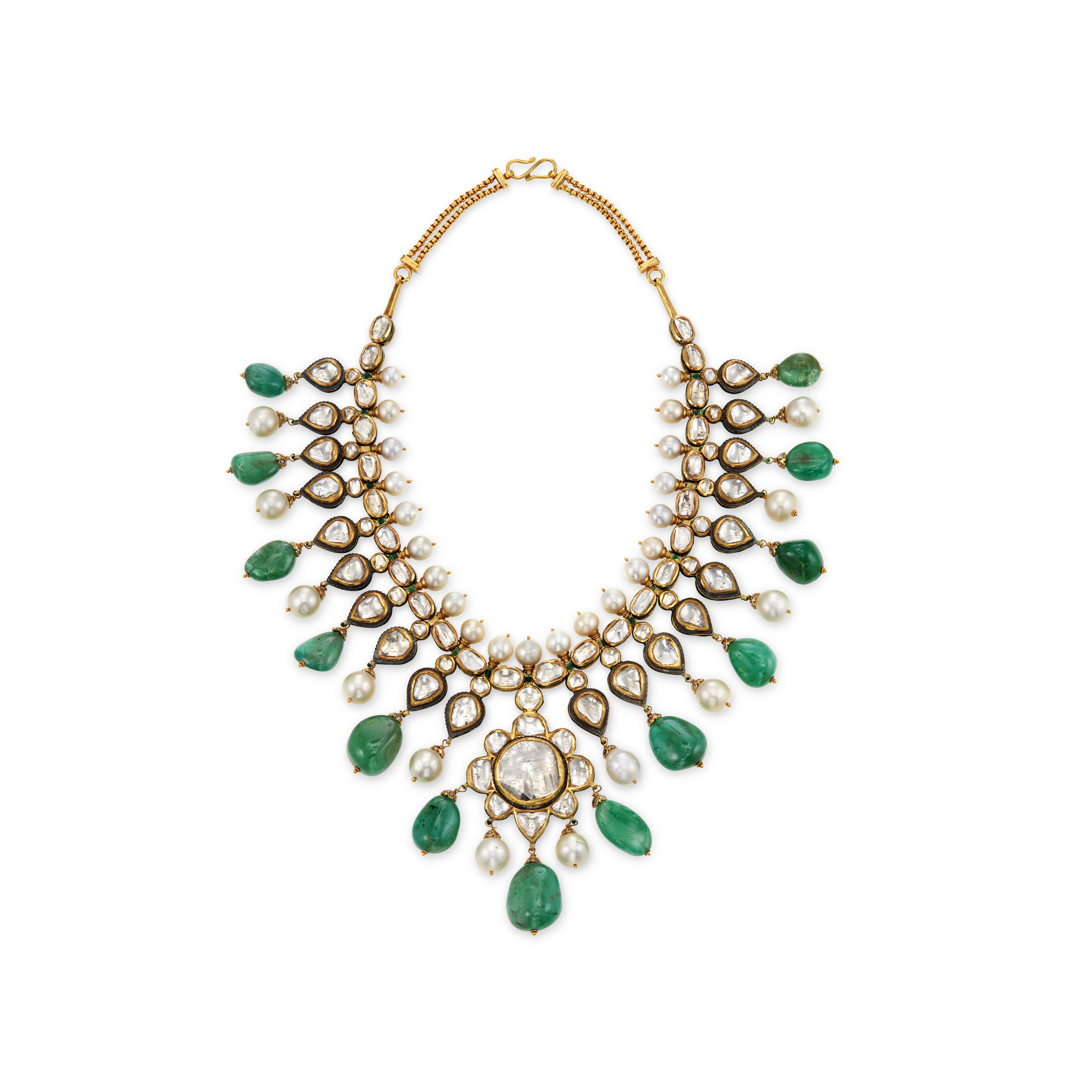 AN INDIAN DIAMOND AND MULTI-GEM NECKLACE, | Christie’s