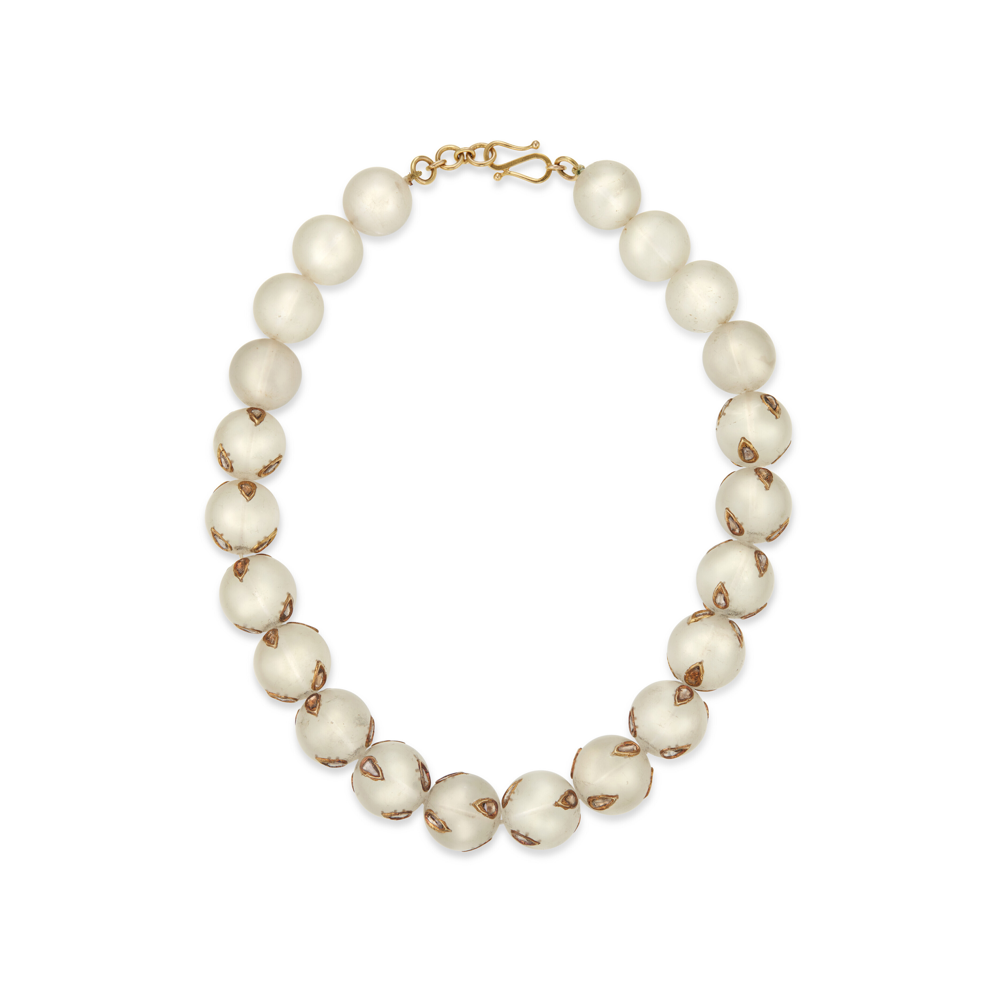 A CRYSTAL BEAD AND DIAMOND NECKLACE, | Christie’s