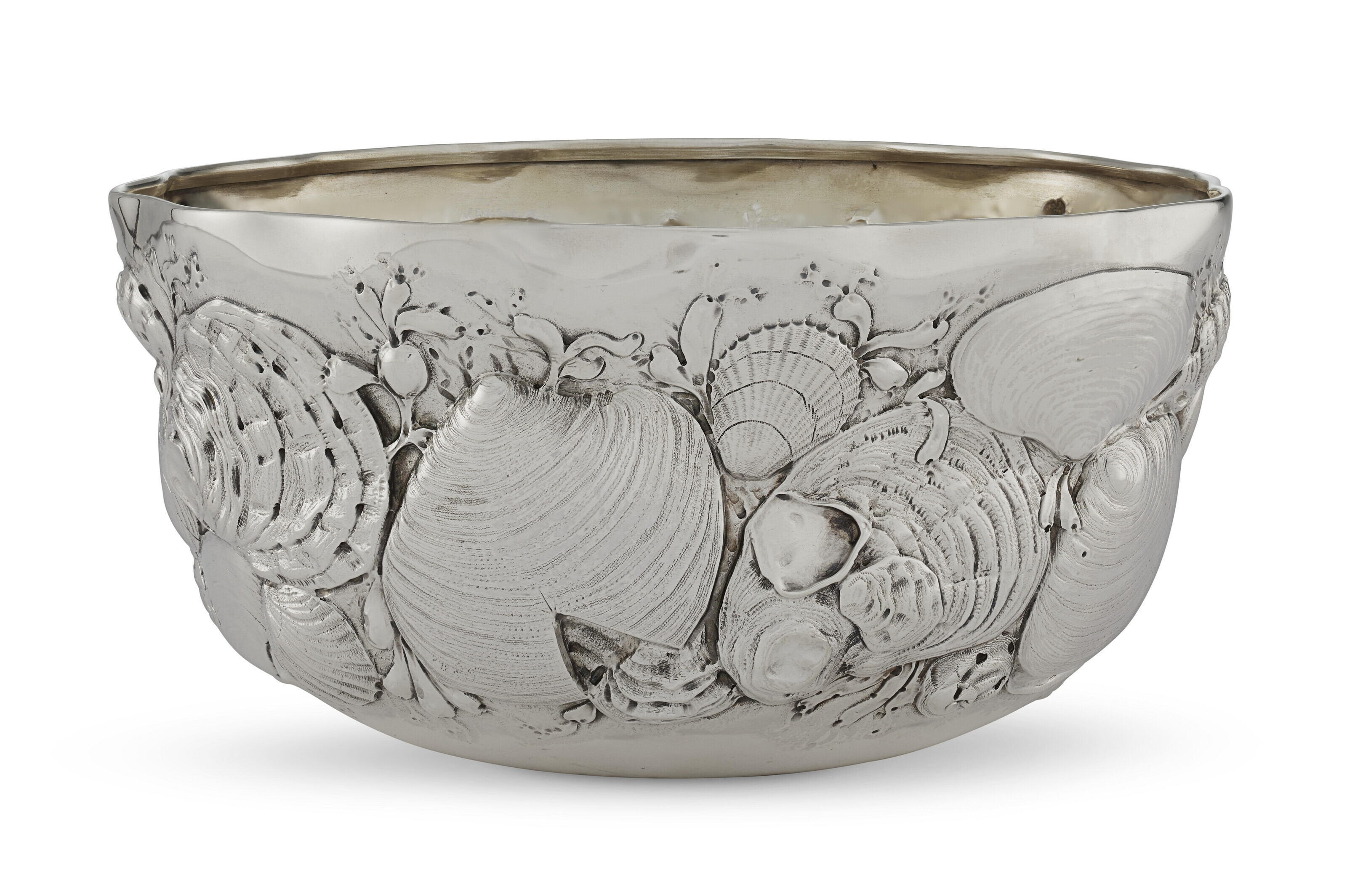 AN AMERICAN SILVER SERVING BOWL, MARK OF WHITING MFG. CO., NEW YORK ...