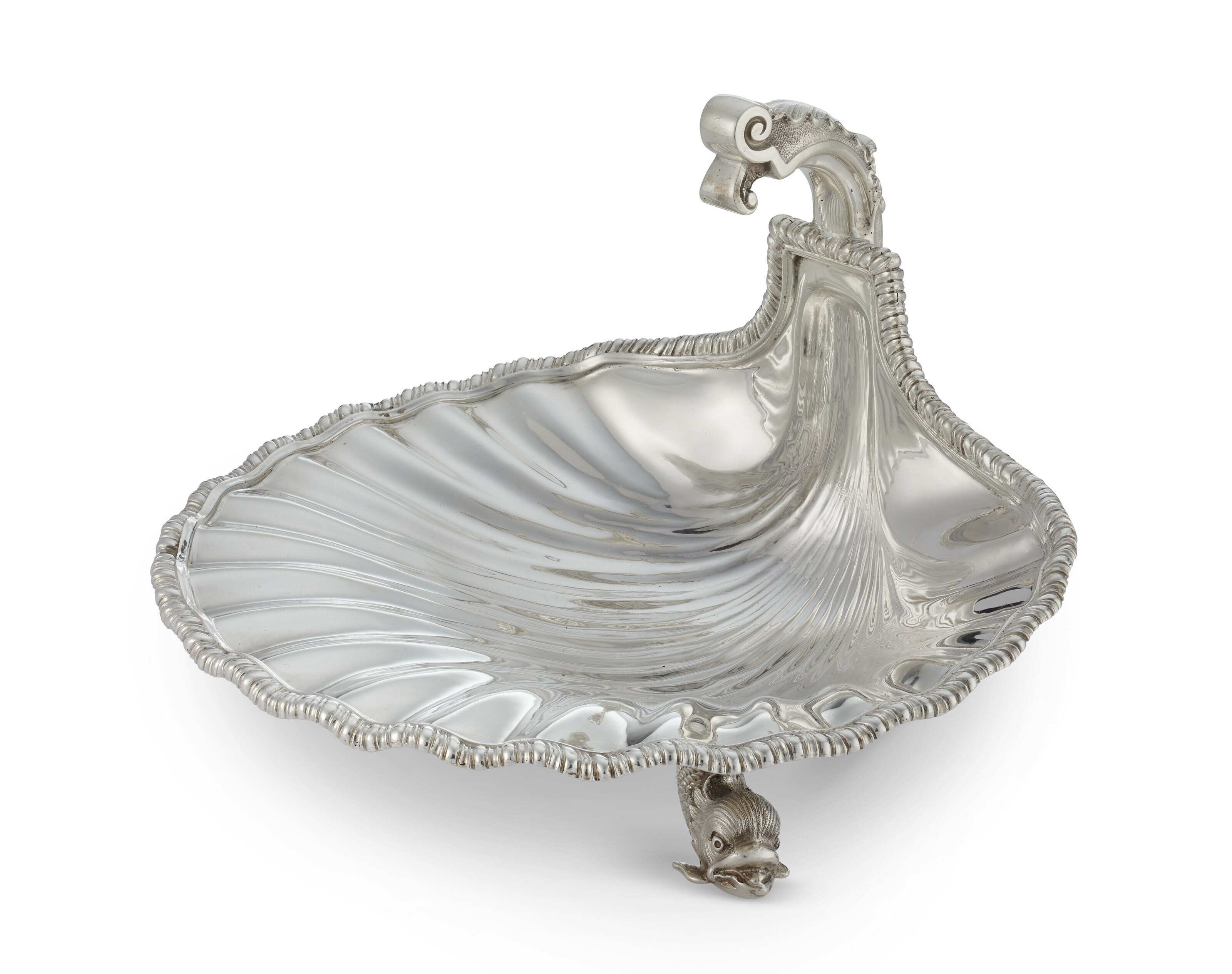 AN ELIZABETH II SILVER SHELL-FORM DISH, MARK OF TIFFANY & CO., LONDON ...