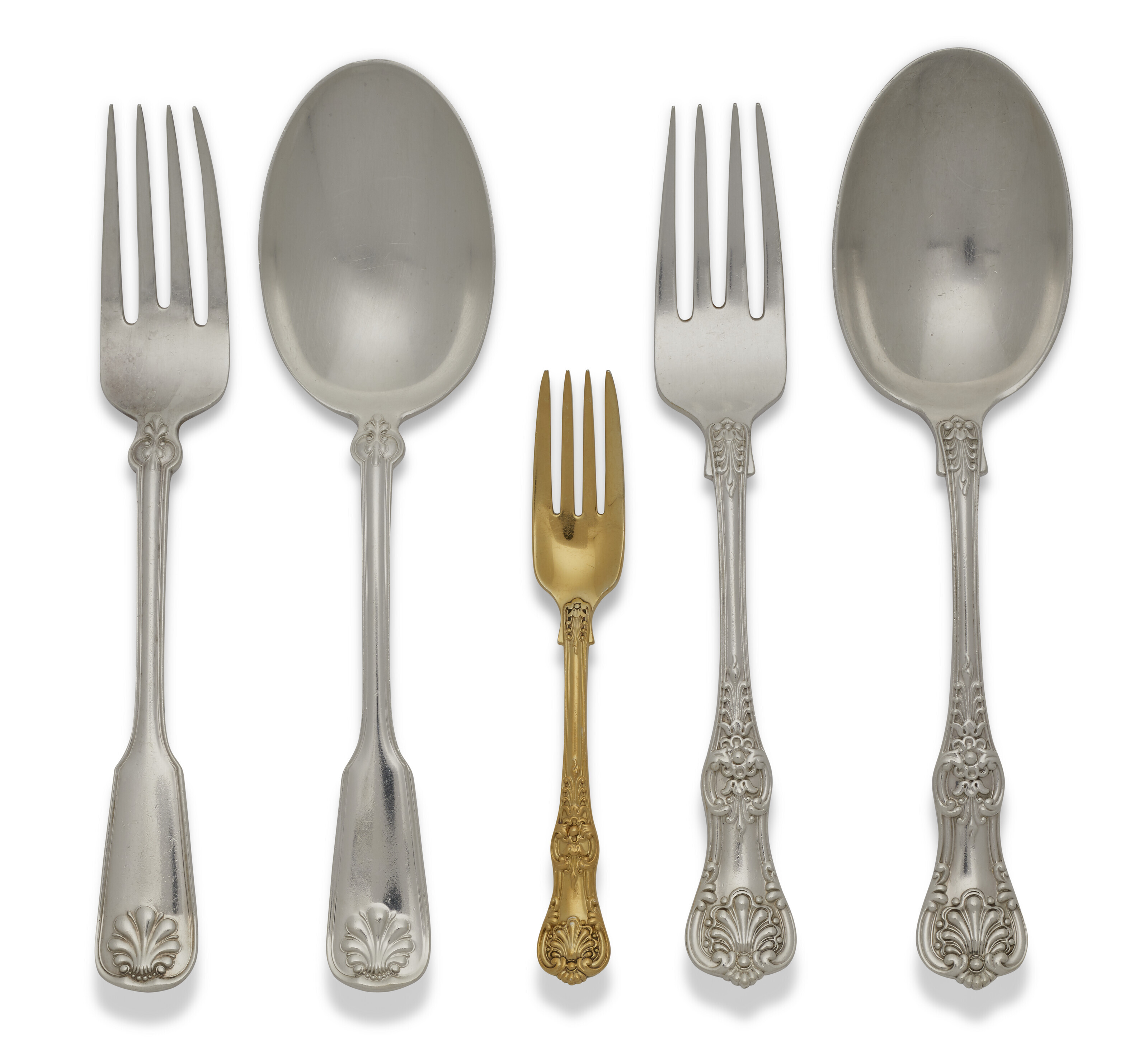 A GROUP OF AMERICAN SILVER FLATWARE ARTICLES, MARK OF TIFFANY & CO ...