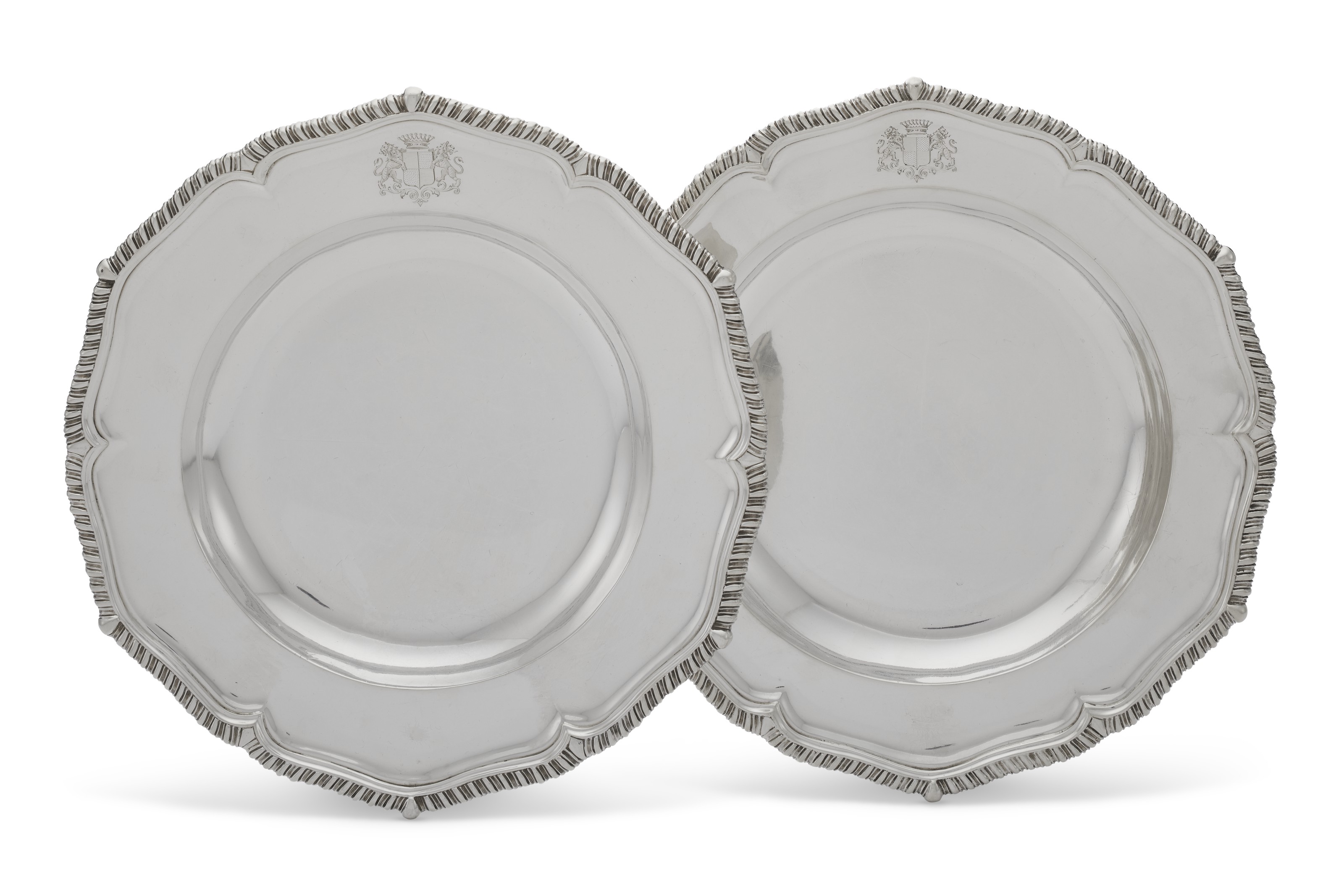 A BLOOR DERBY PORCELAIN PART DESSERT SERVICE, CIRCA 1825, IRON-RED ...