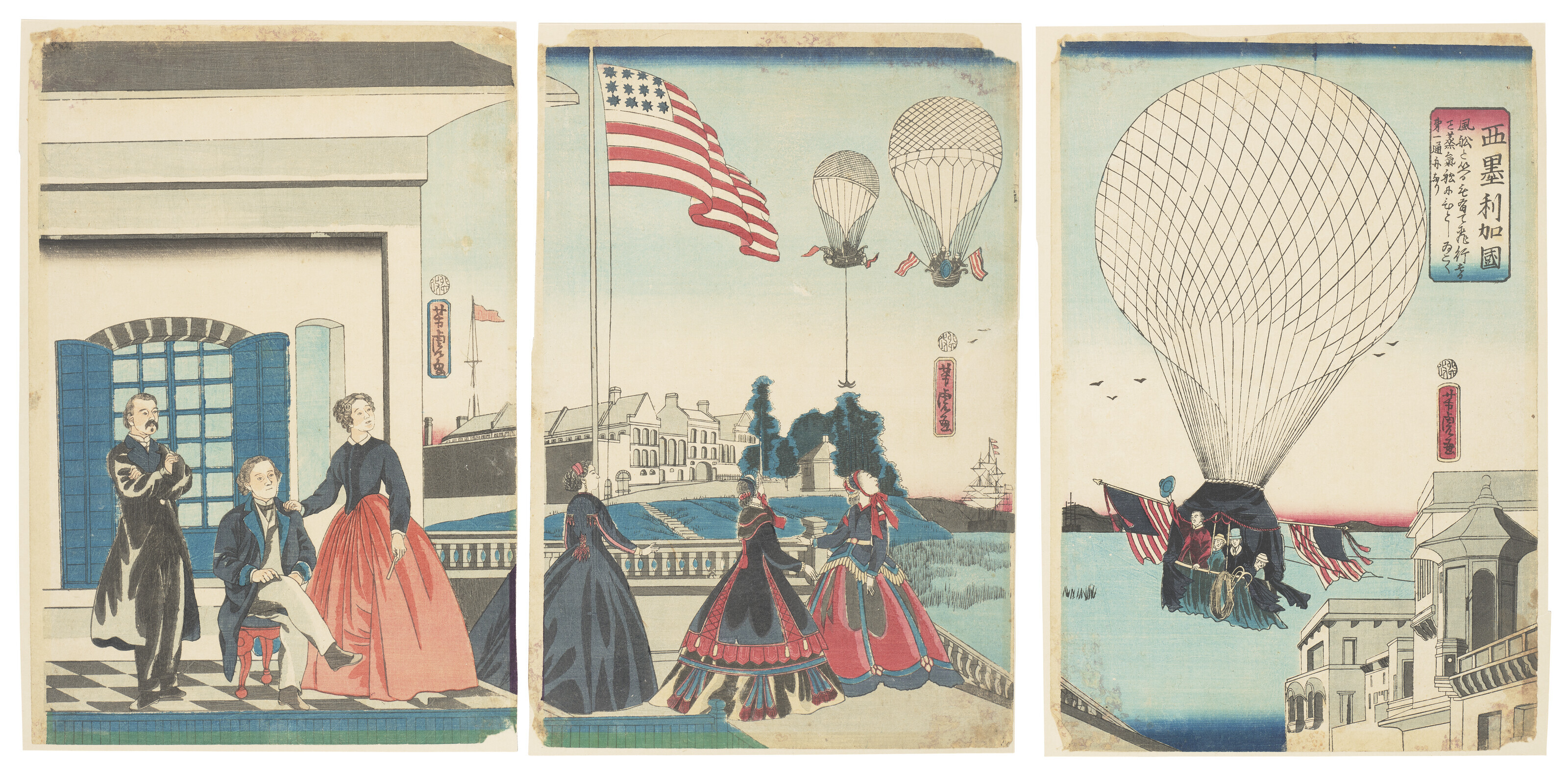 UTAGAWA YOSHITORA (1836-1887), Amerikakoku (America) | Christie’s