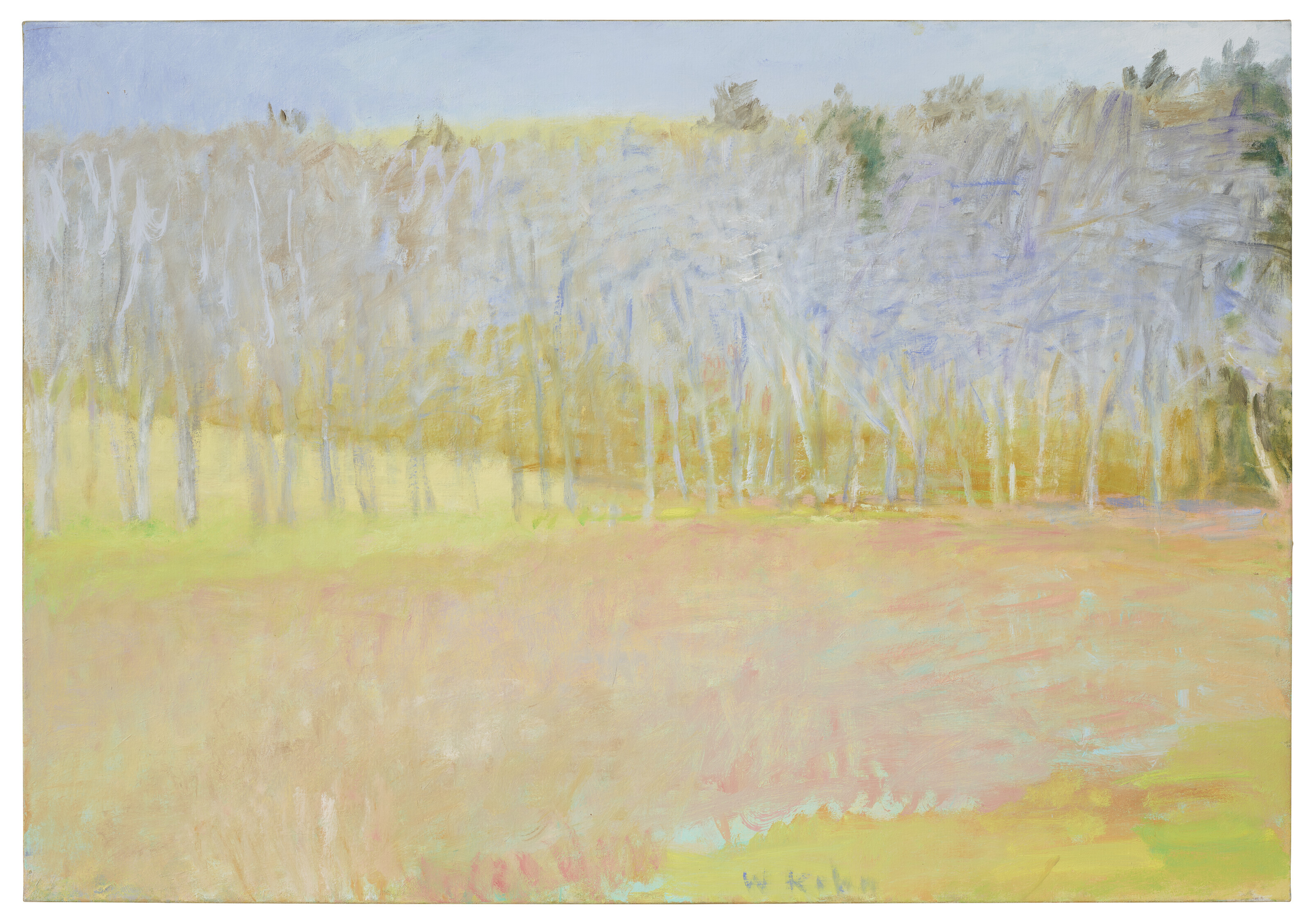 WOLF KAHN (1927-2020), At the Edge of a Clearing | Christie’s