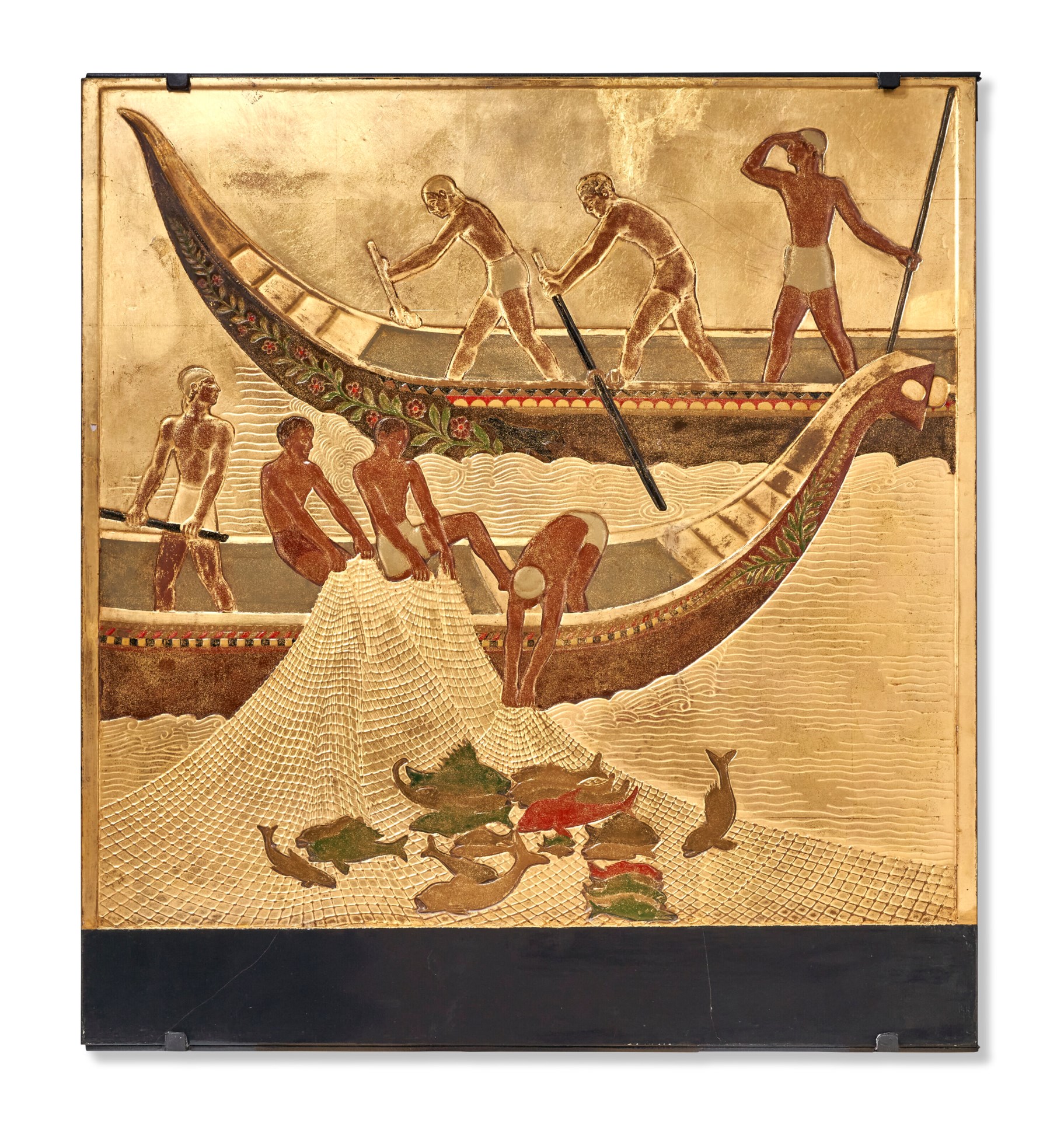 JEAN DUNAND (1877-1942), 'La Pêche' Panel, circa 1934 | Christie's