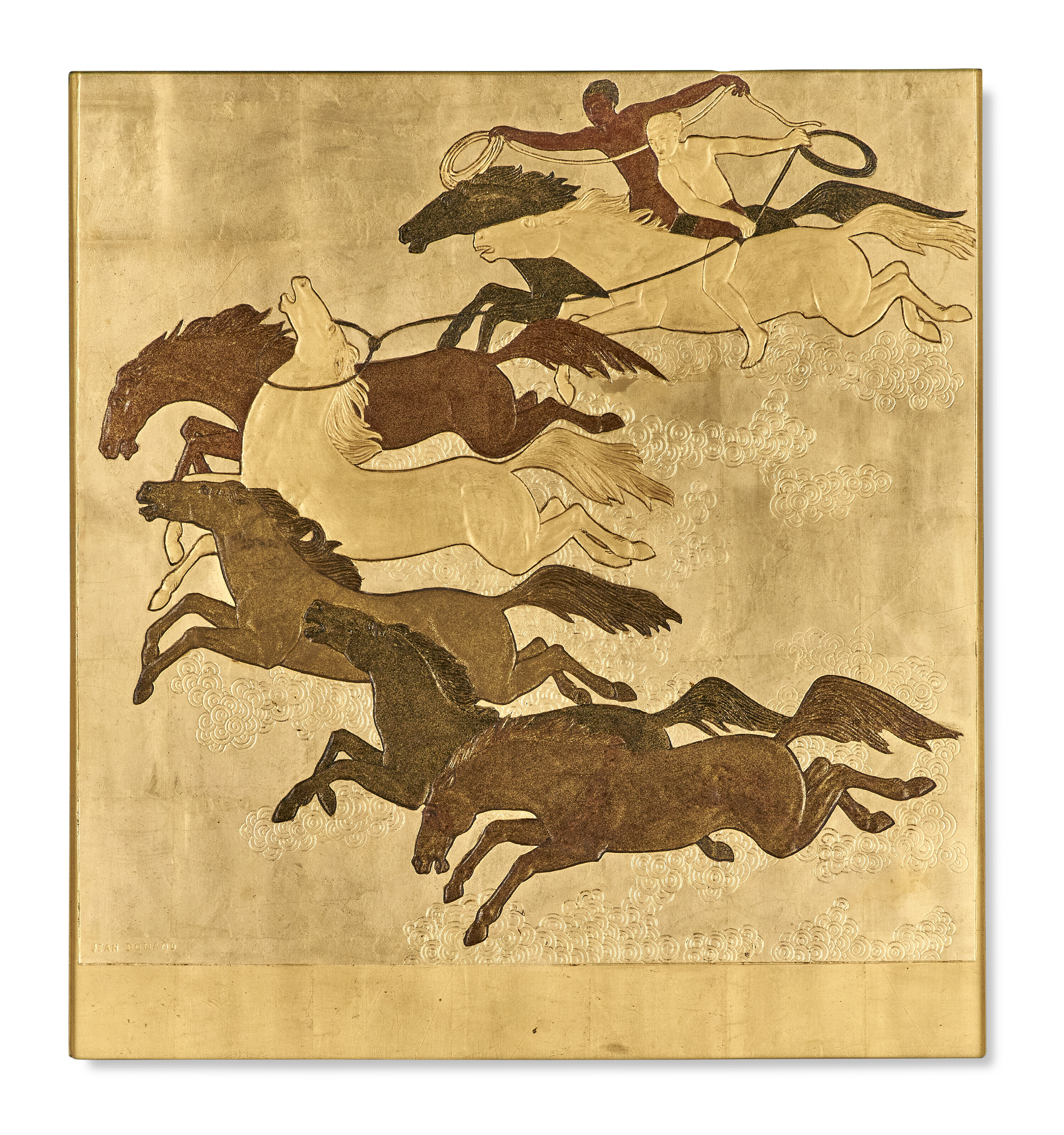 JEAN DUNAND (1877-1942), Games Table from the Grand Salon of the S.S ...