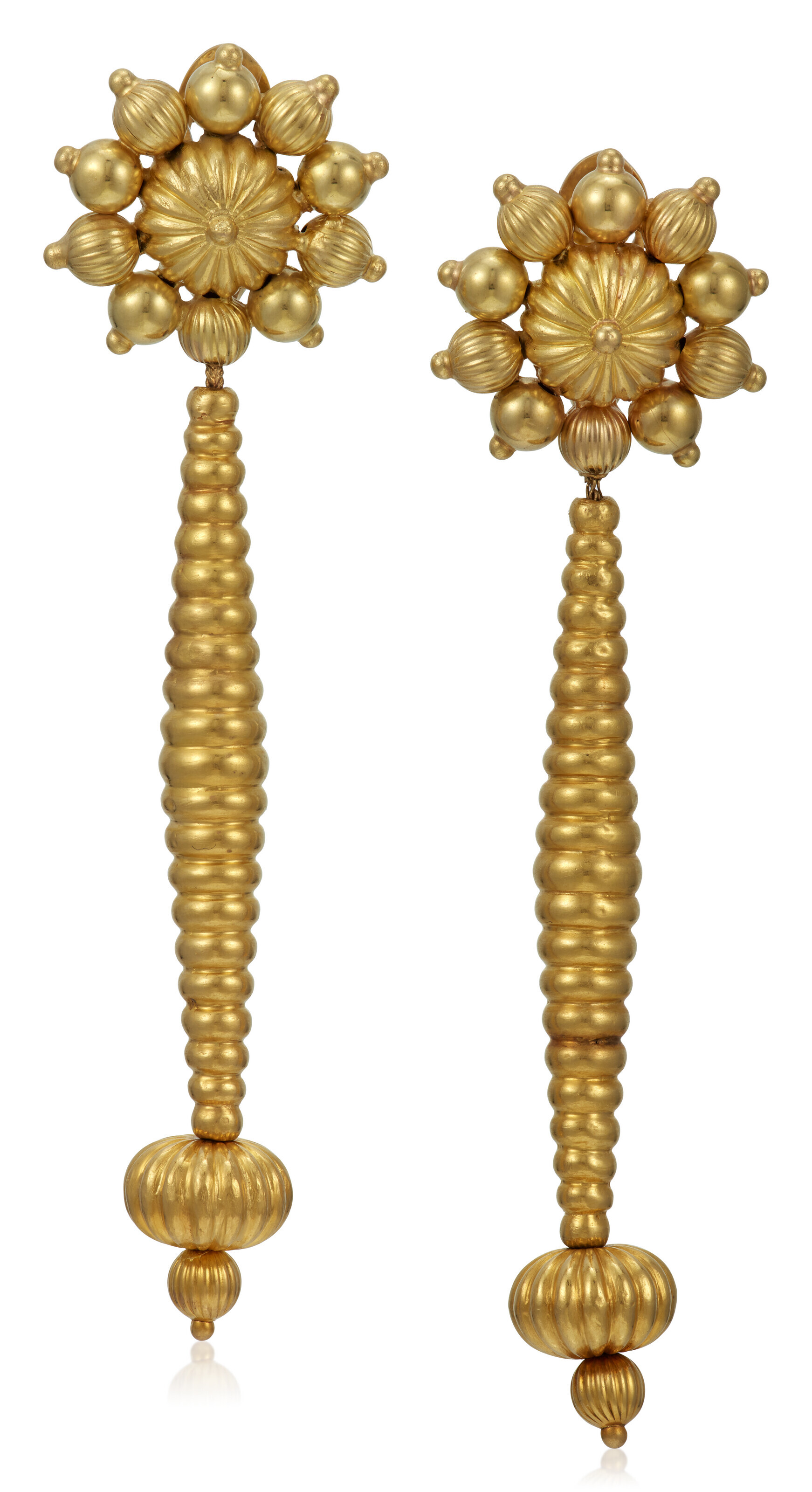 NO RESERVE | ILIAS LALAOUNIS GOLD EARRINGS, | Christie’s