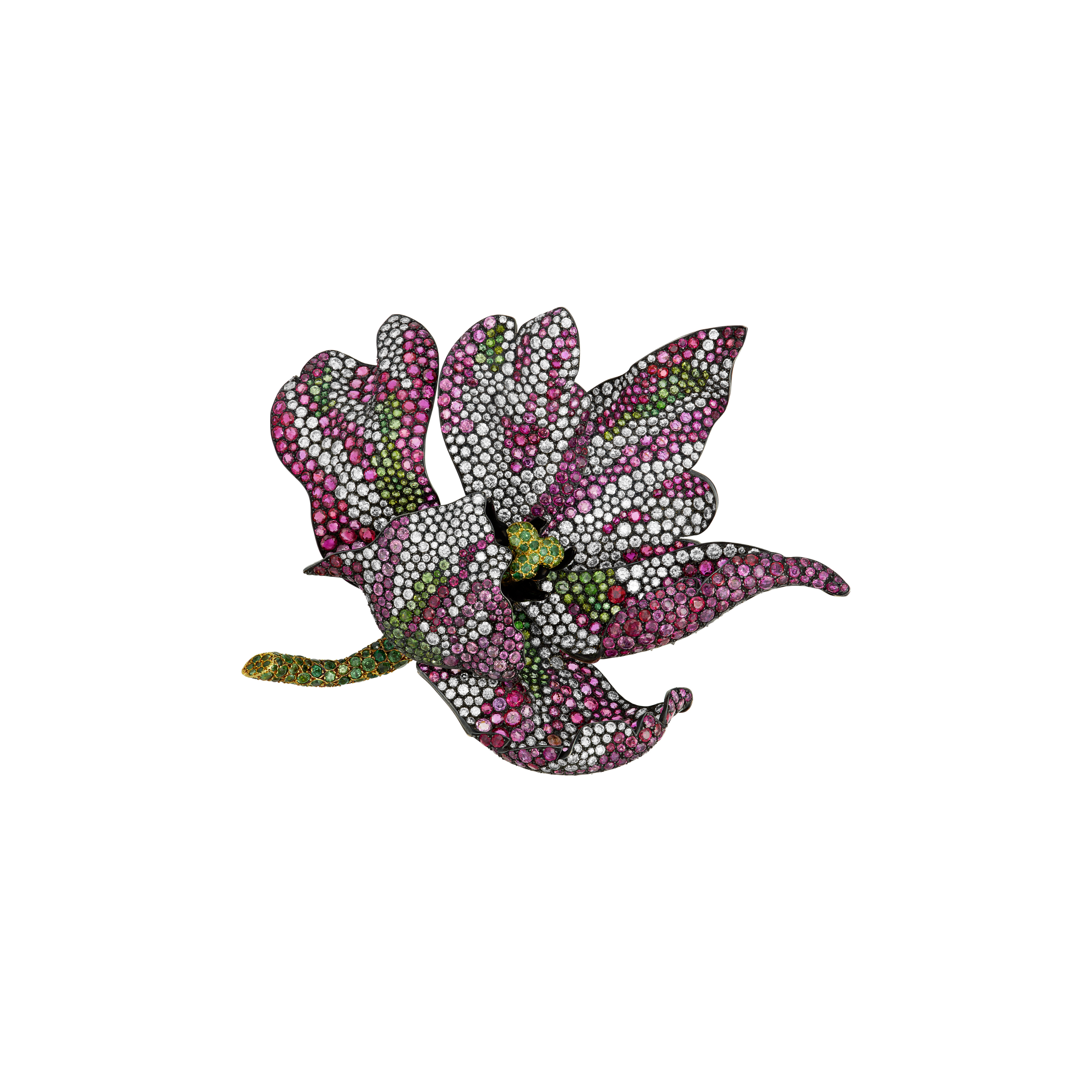 JAR SPINEL AND RUBY SHELL BROOCH | Christie's