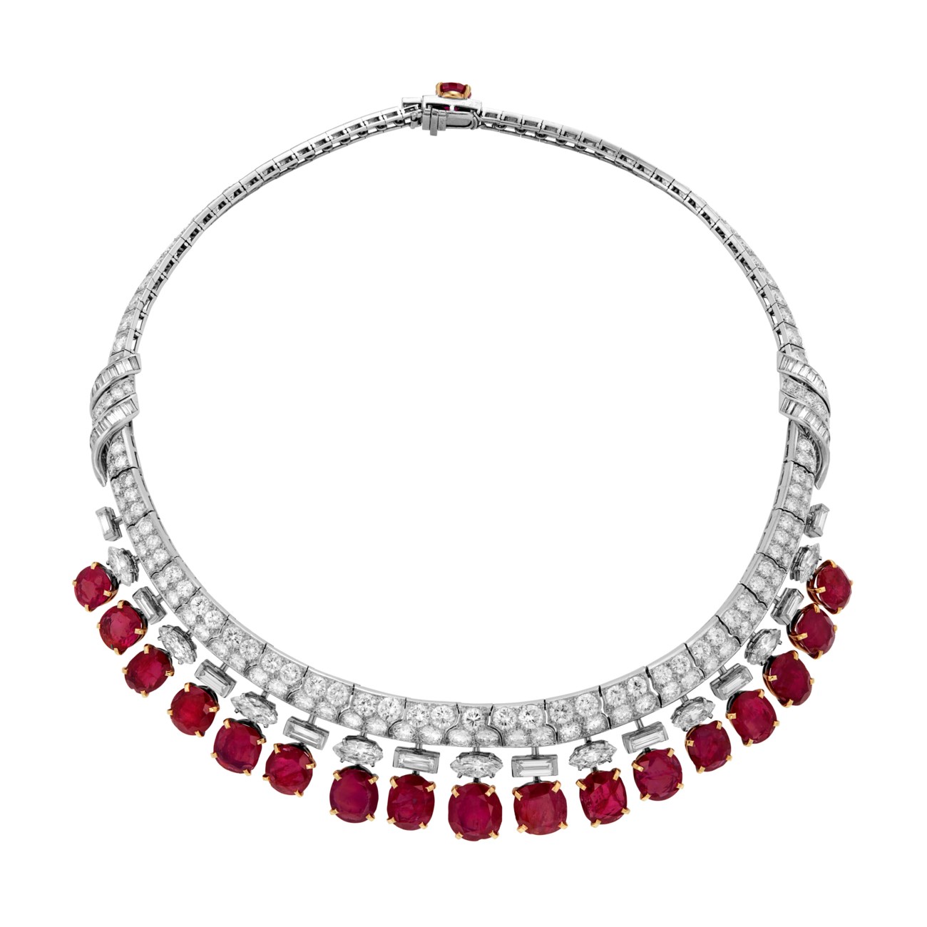 CARTIER RUBY AND DIAMOND NECKLACE | Christie's