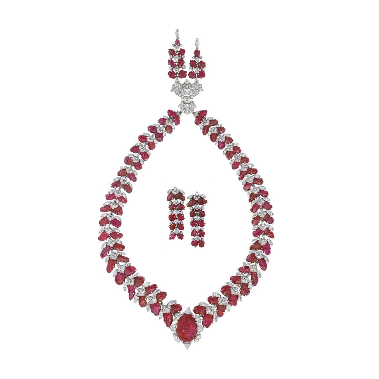 RUBY AND DIAMOND NECKLACE | Christie's