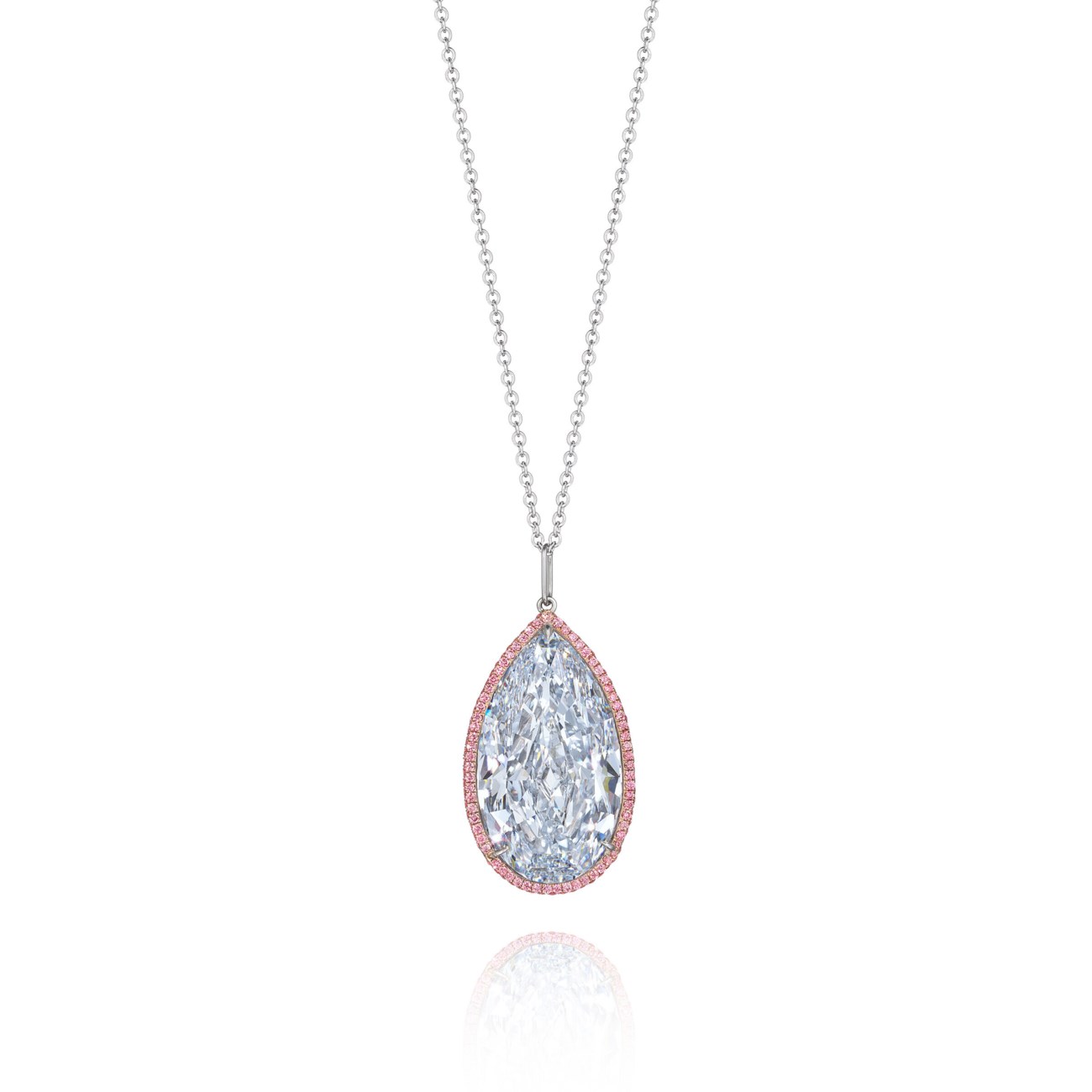 A RARE COLORED DIAMOND AND DIAMOND PENDANT-NECKLACE | Christie's