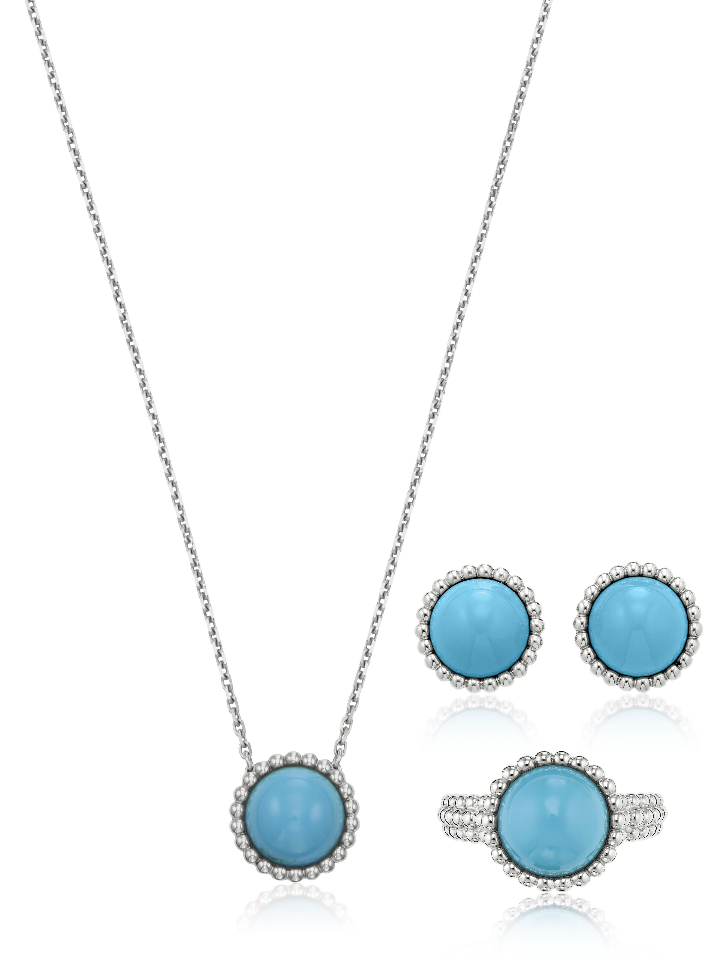 NO RESERVE | VAN CLEEF & ARPELS SUITE OF TURQUOISE 'PERLÉE COULEURS ...