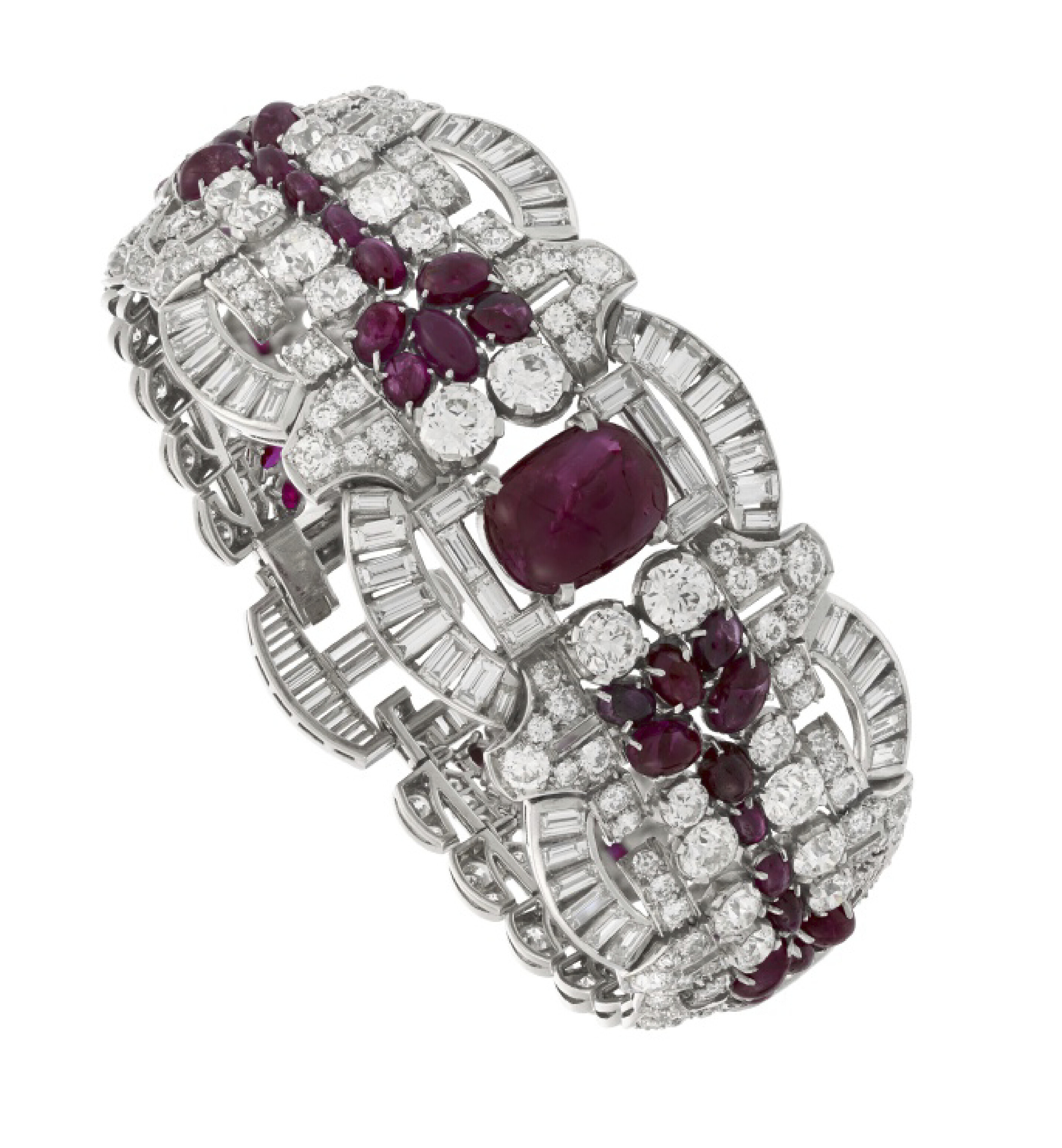ART DECO RUBY AND DIAMOND BRACELET, | Christie’s
