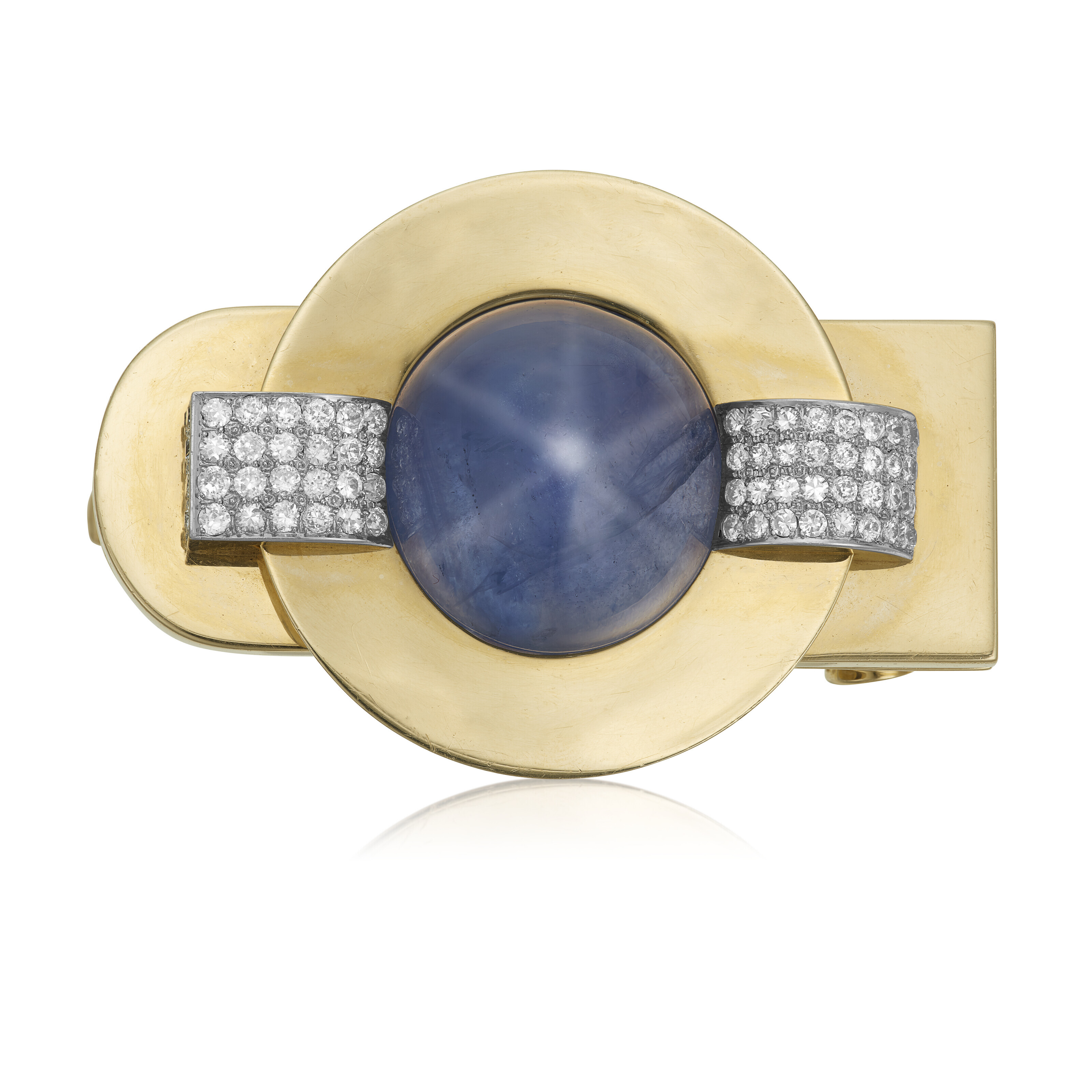 TRABERT & HOEFFER MAUBOUSSIN RETRO STAR SAPPHIRE, DIAMOND AND GOLD ...